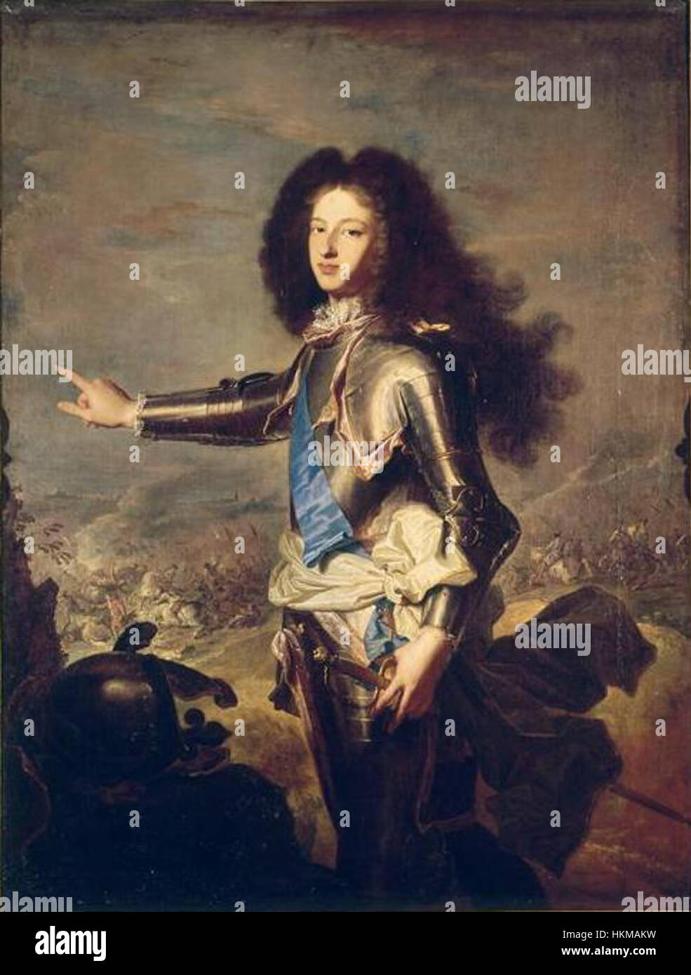 This portrait, titled 'Duc de Bourgogne,' is a historical painting ...