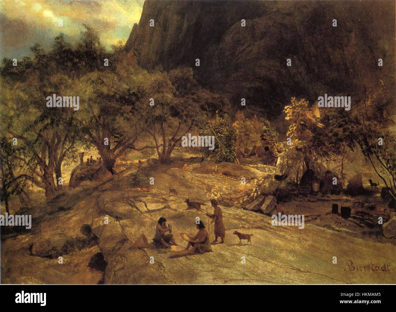 Native american indian encampment hi-res stock photography and images ...