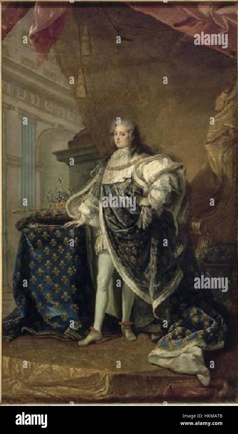 A portrait of King Louis XV, painted by Jean-Baptiste Van Loo ...