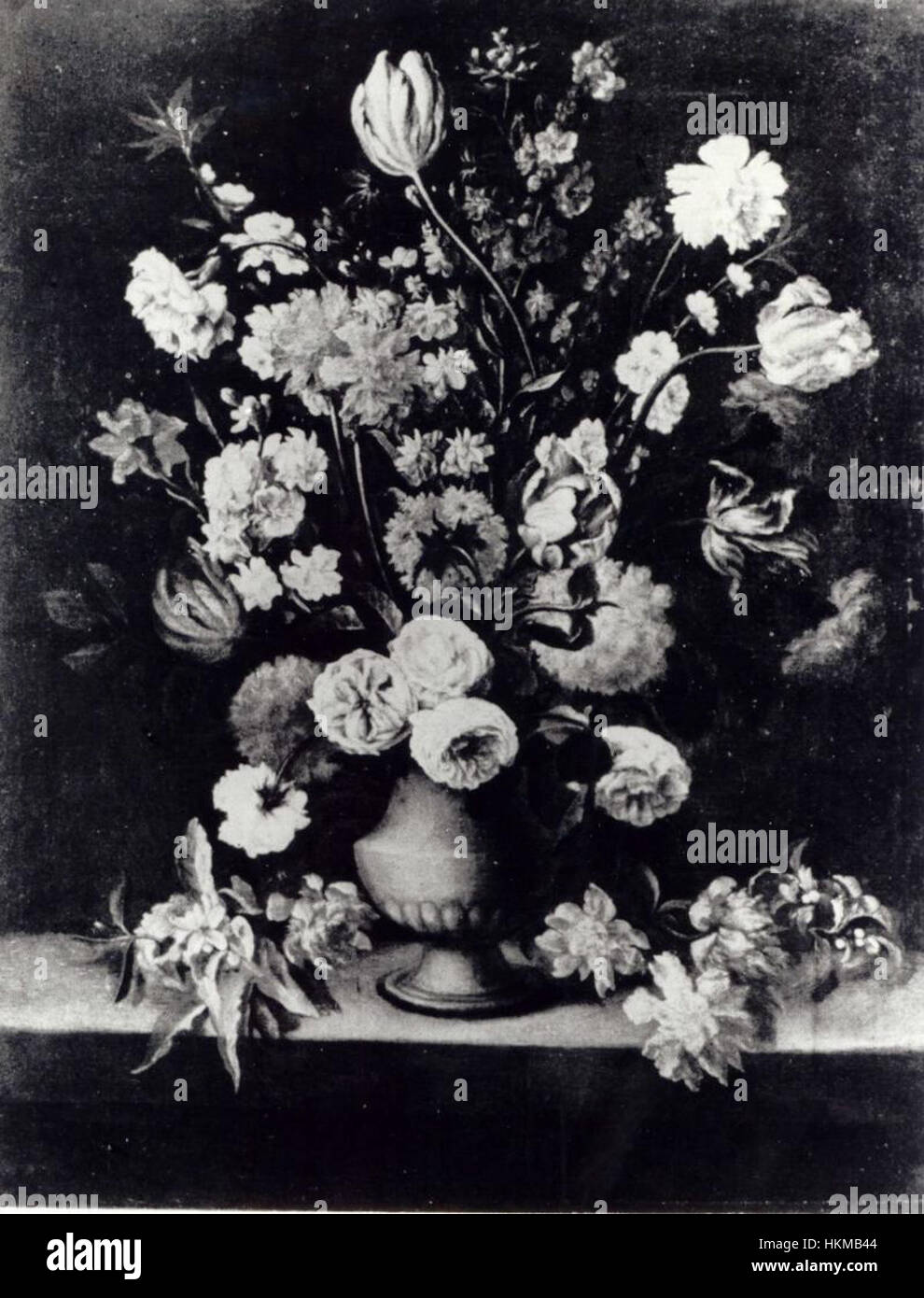 'Held Bouquet of Flowers' is an artwork that features an intricately ...