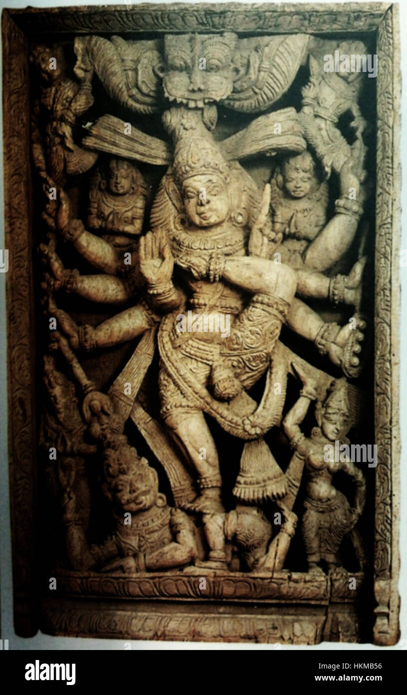 This artwork depicts Shiva, the Hindu god of destruction and ...