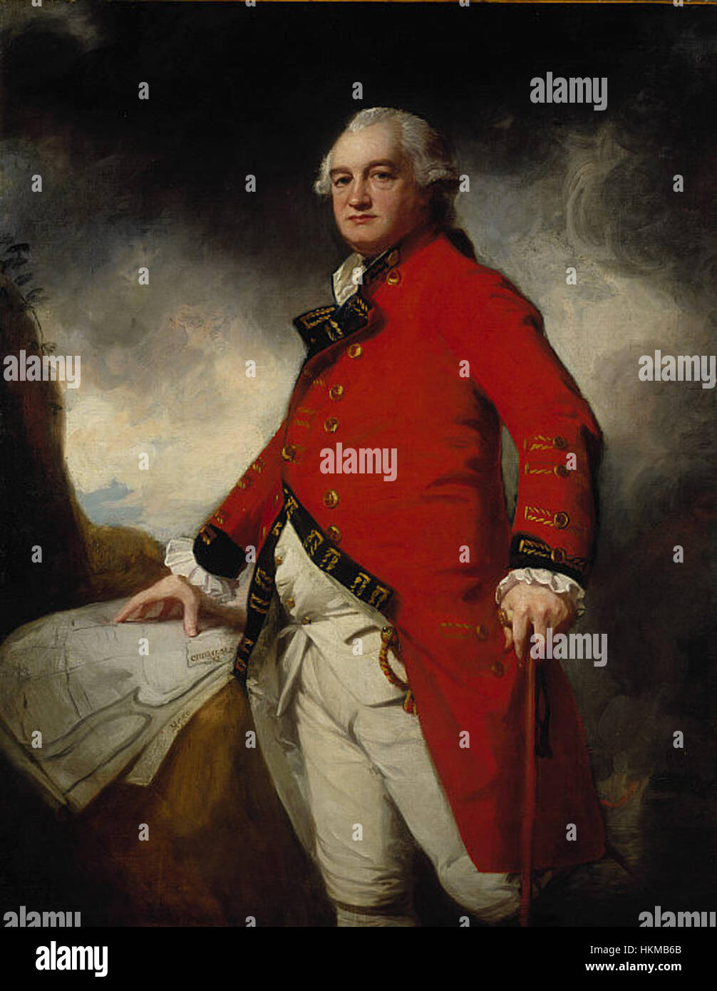 George Romney - General James Stuart (d. 1793 Stock Photo - Alamy