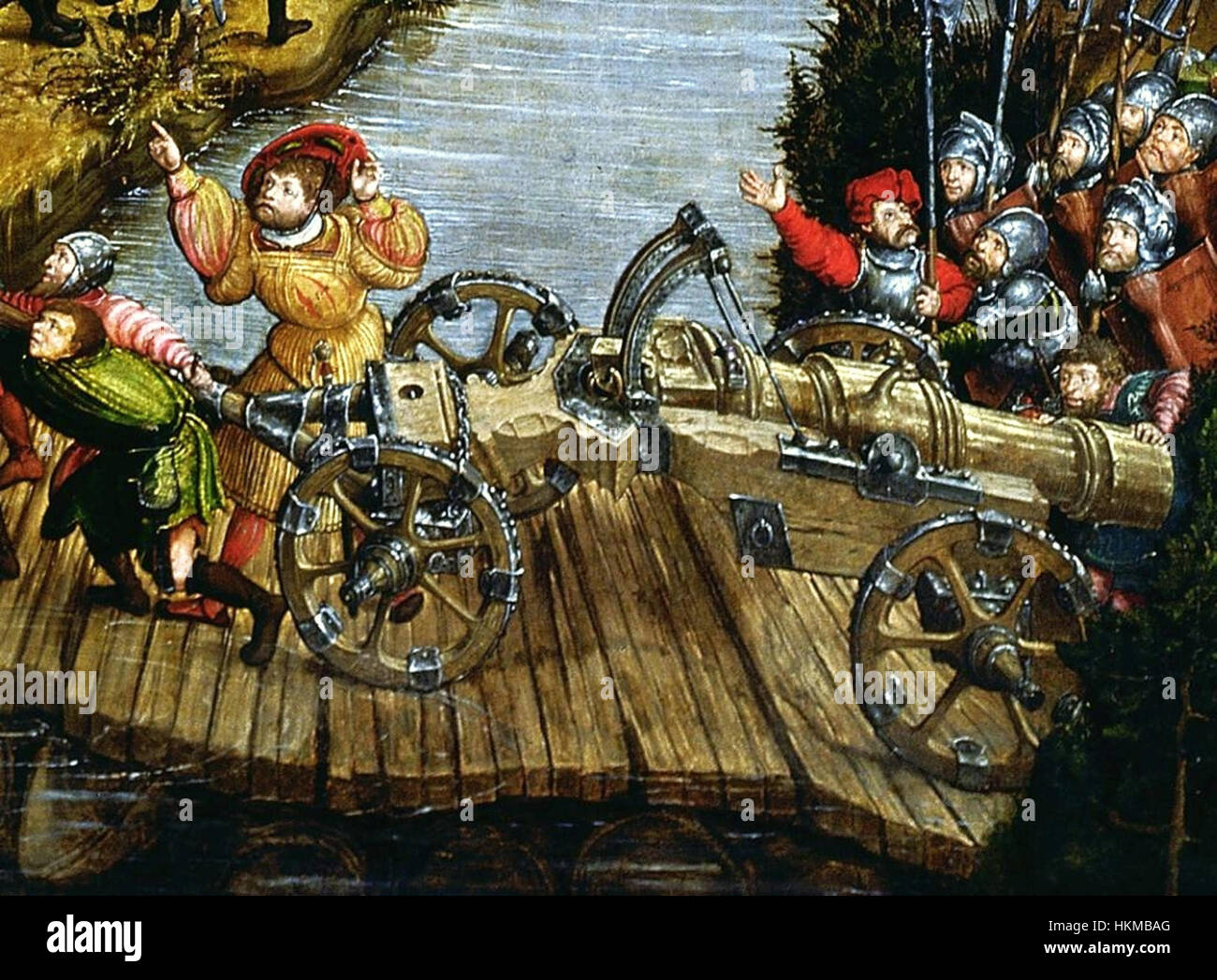 The detailed depiction of the Battle of Orsha in the painting by Krell ...