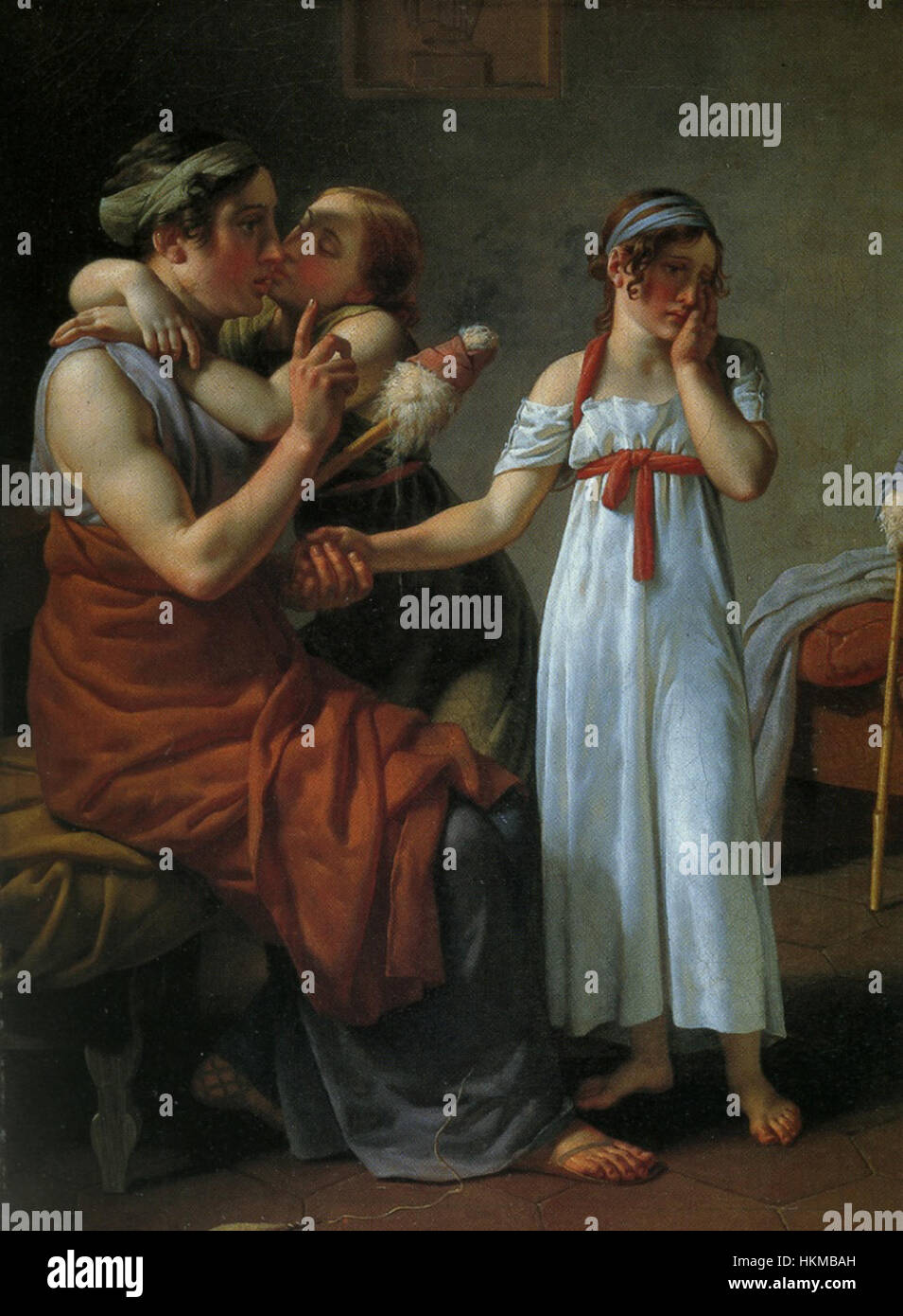'La bonne mère' by Eckersberg is a Neoclassical painting featuring a ...