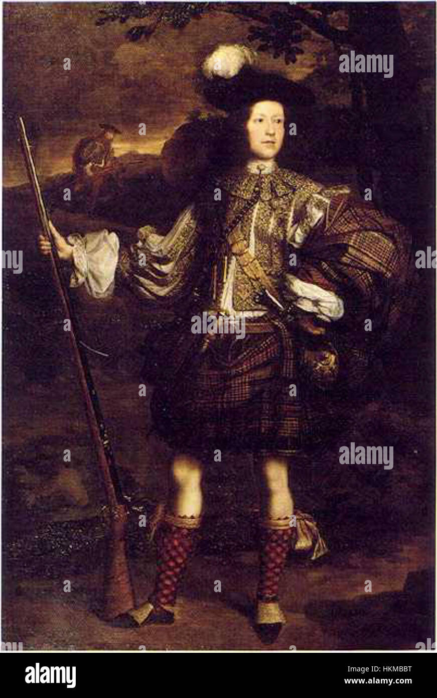 The painting of Lord Mungo Murray, dating from 1680, portrays a noble ...