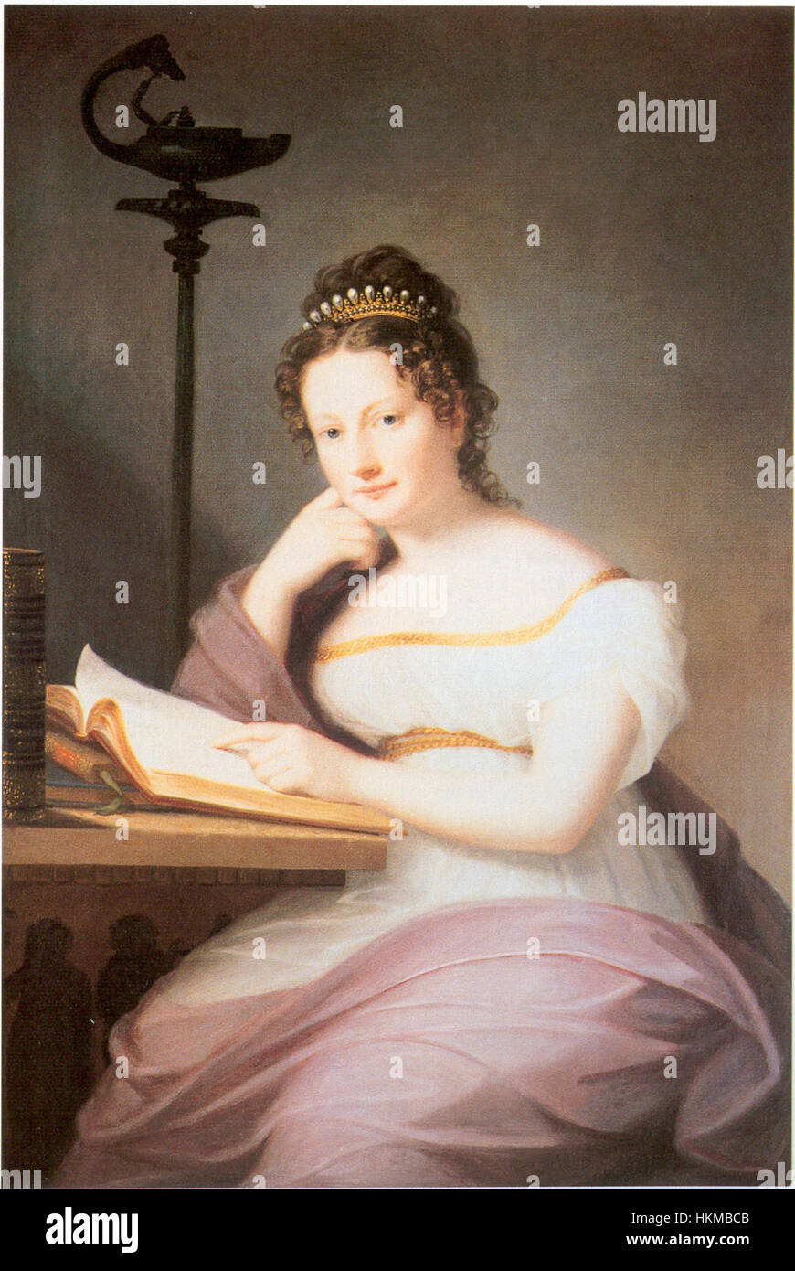 Amalie von Baden (1795-1869), portrayed in this oil painting, was a ...