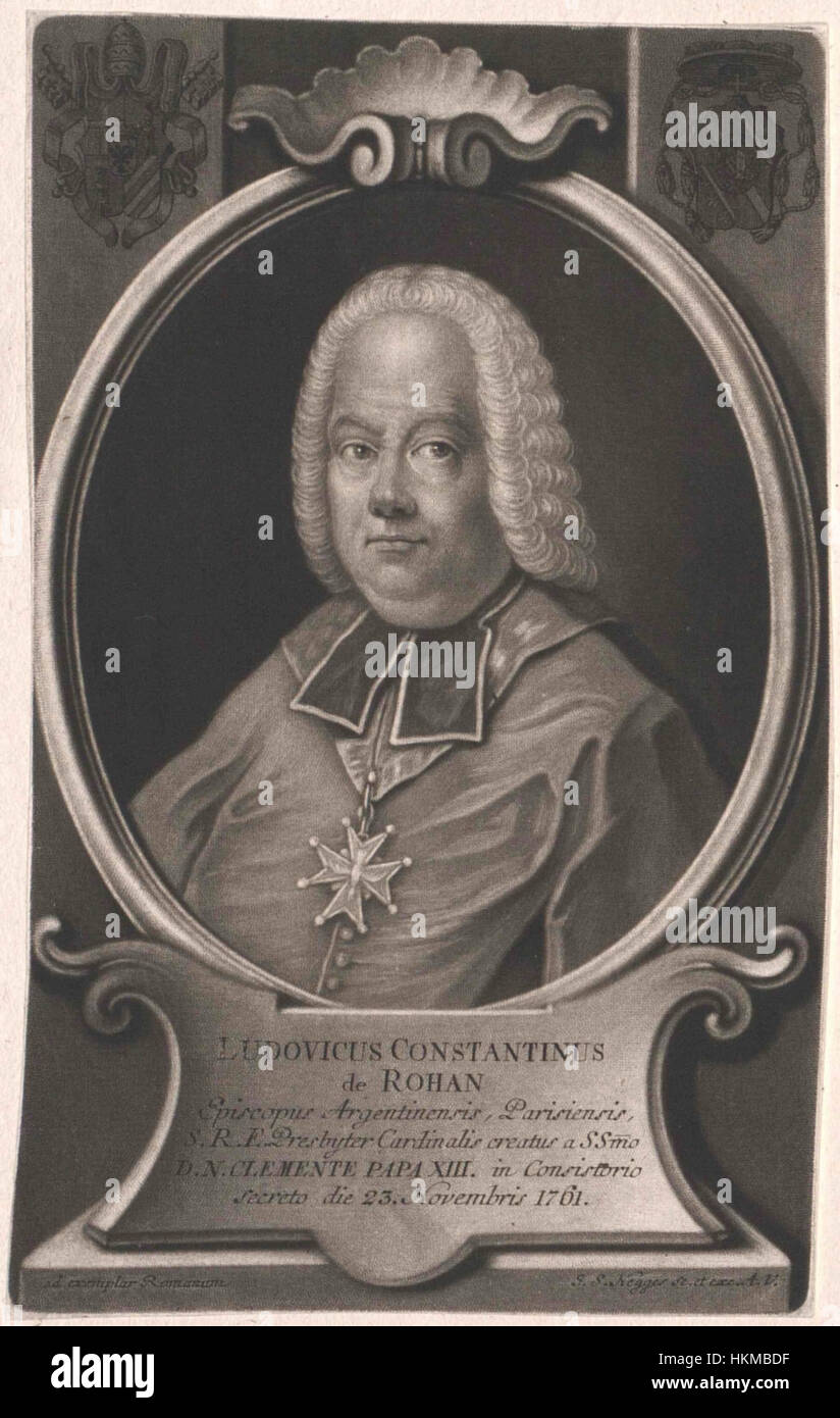 This portrait of Louis Constantin de Rohan-Montbazon Negges, an ...