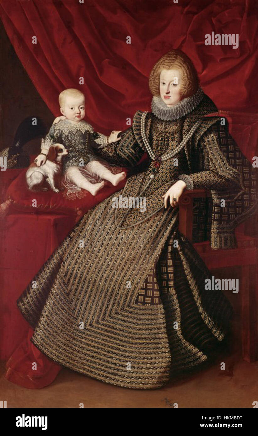 The portrait of Maria Anna of Spain, a prominent figure in Spanish ...