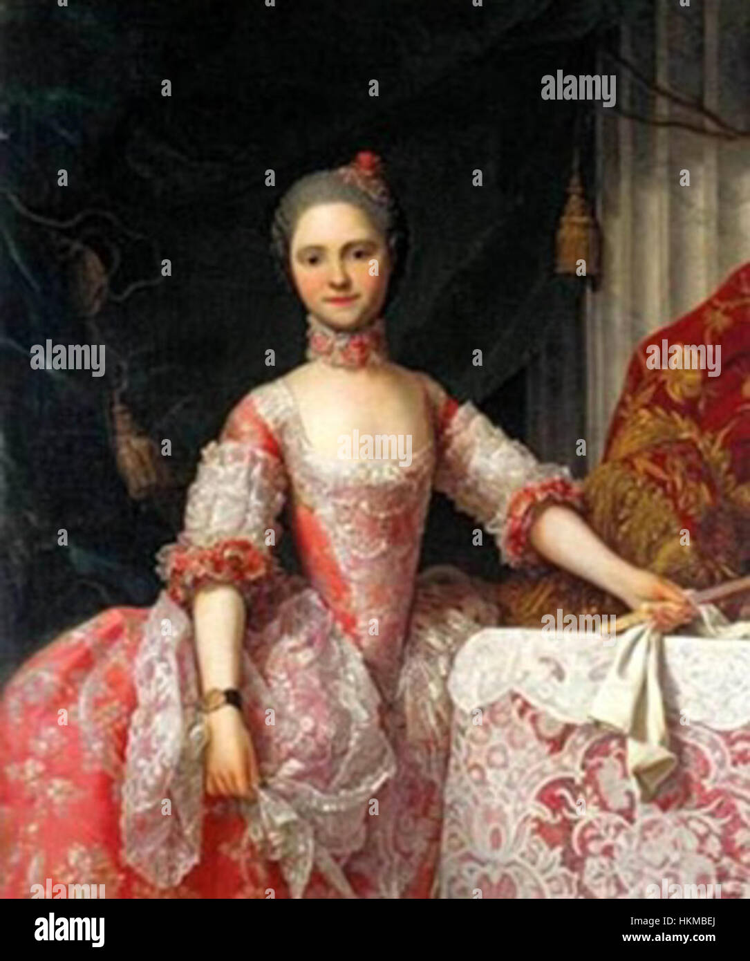 The portrait of Maria Luisa of Parma, painted by Baldrighi, showcases ...