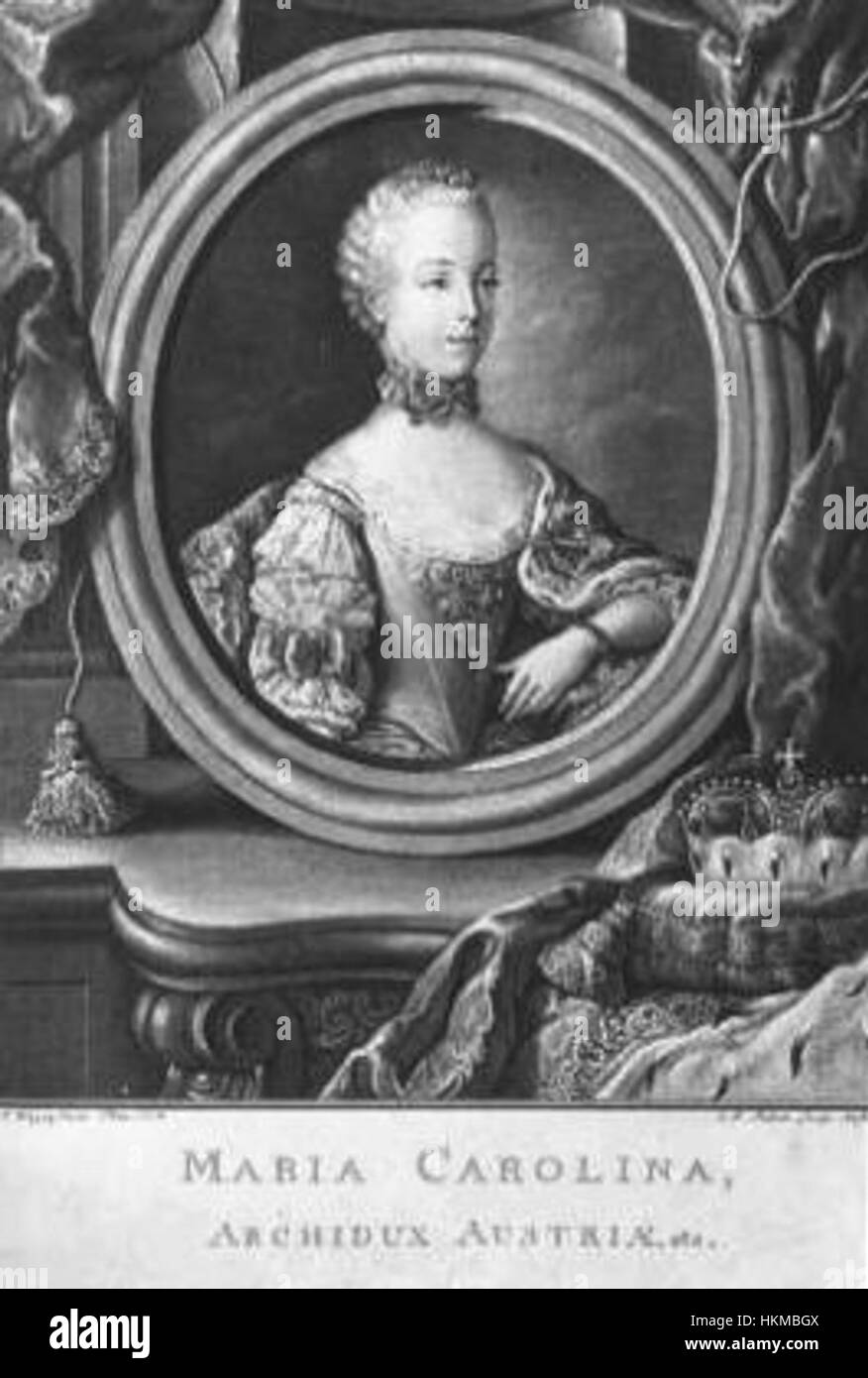 This 1764 portrait of Maria Carolina, Archduchess of Austria, presents ...