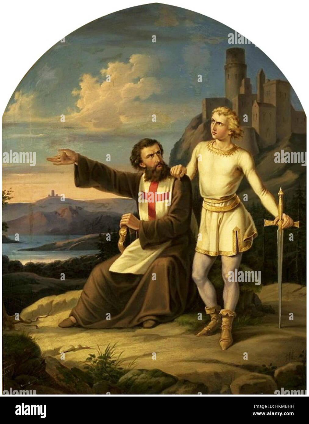 This artwork titled 'Wallenrod' by Majeranowski captures the heroic ...