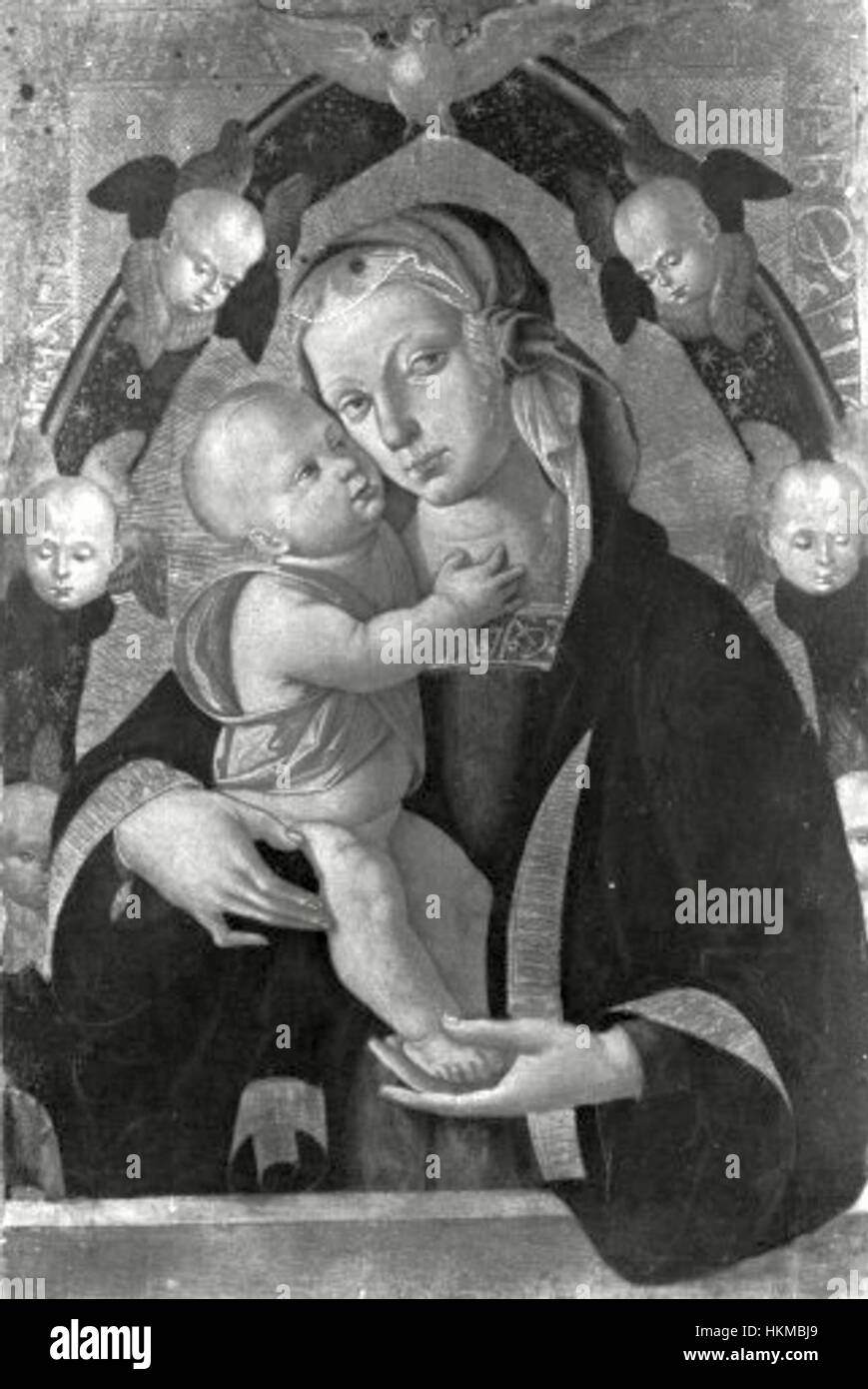 The Massaro 'Madonna and Child' painting captures a classical religious ...