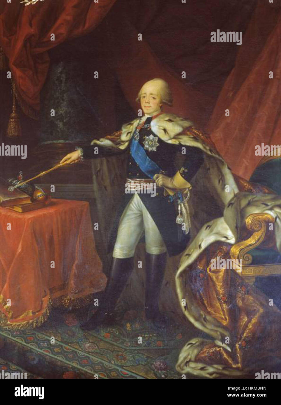 This painting by Nikolai Argunov is a classical portrait from the 18th ...