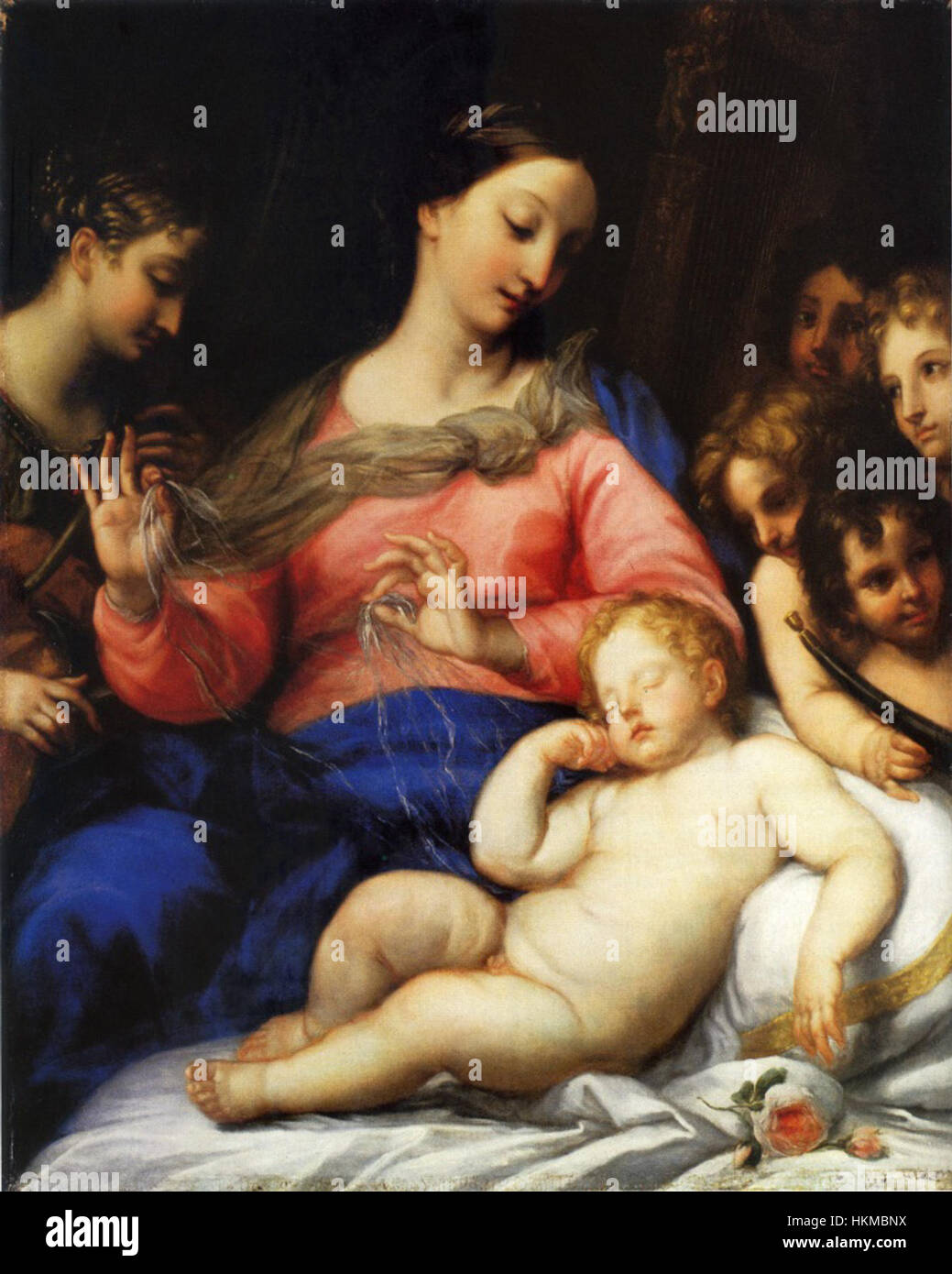 The *Madonna and Child* by Carlo Maratta is a classic Baroque painting that portrays the Virgin ...