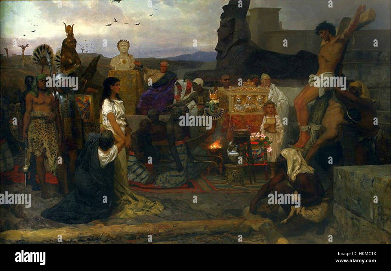 Siemiradzki's 'Martyrdom of Saints Timothy and Maura' is a historical ...