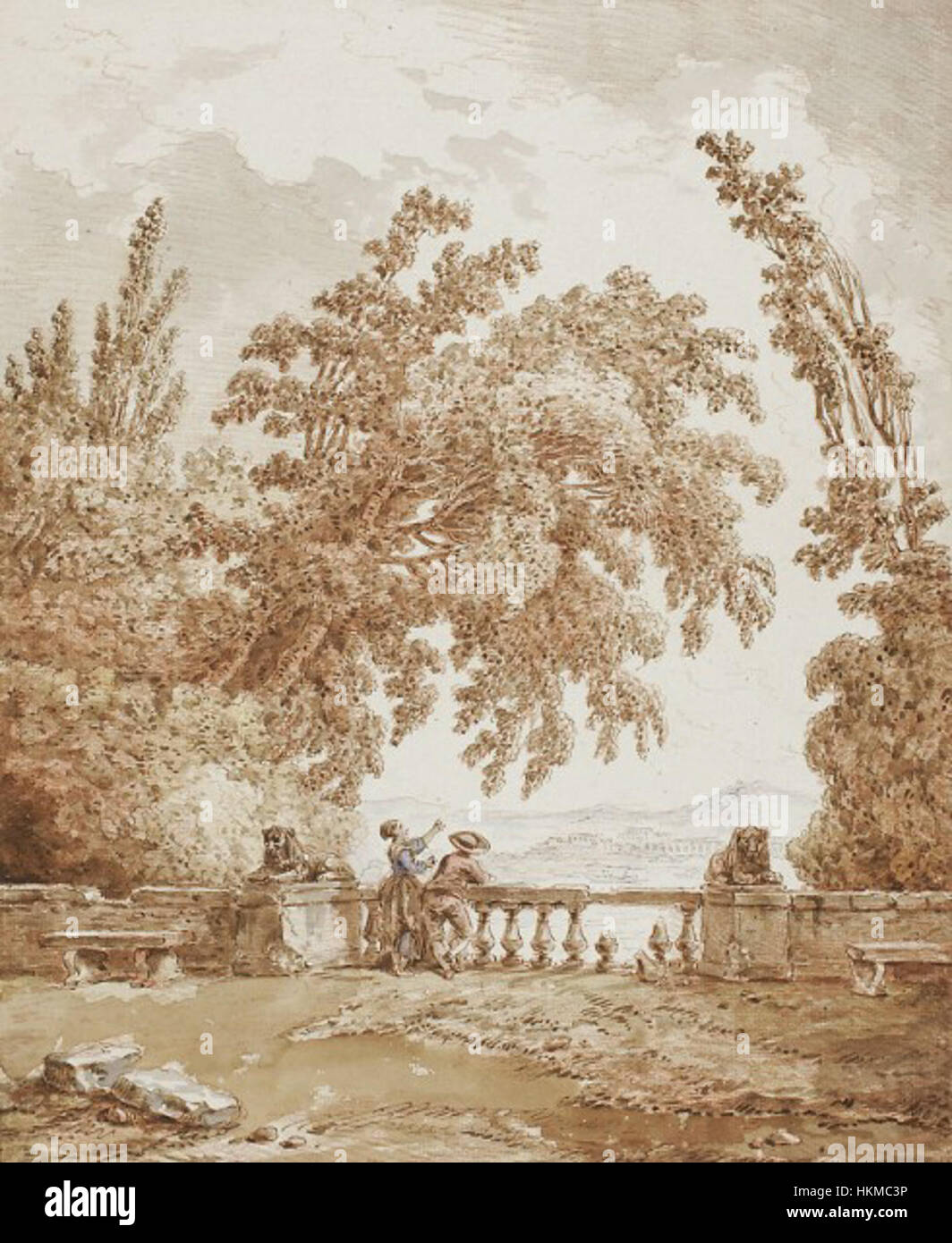 'Robert Terrace of the Italian Villa' is a beautiful representation of ...