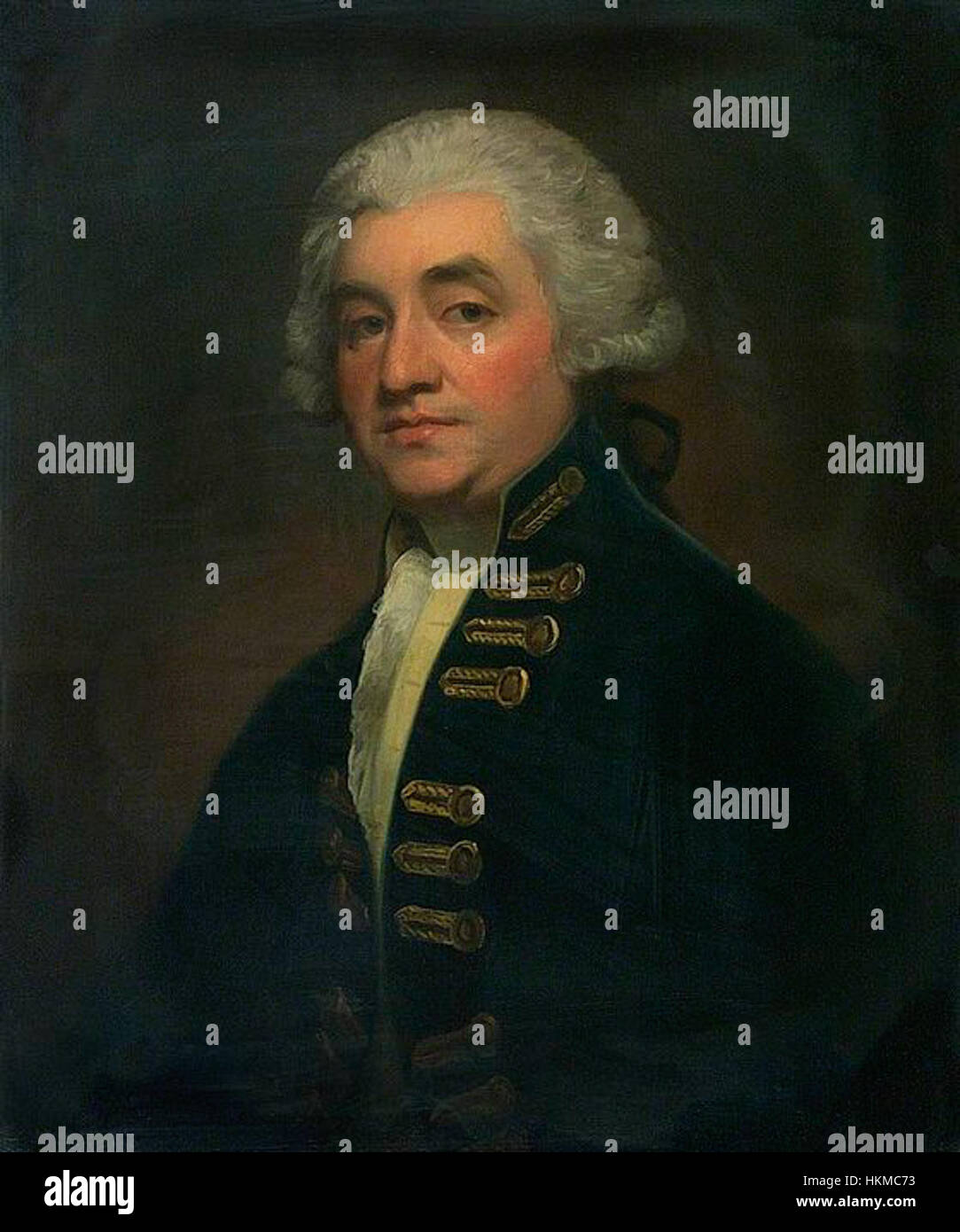 Vice-Admiral Sir Joshua Rowley 1734-90 by George Romney Stock Photo - Alamy