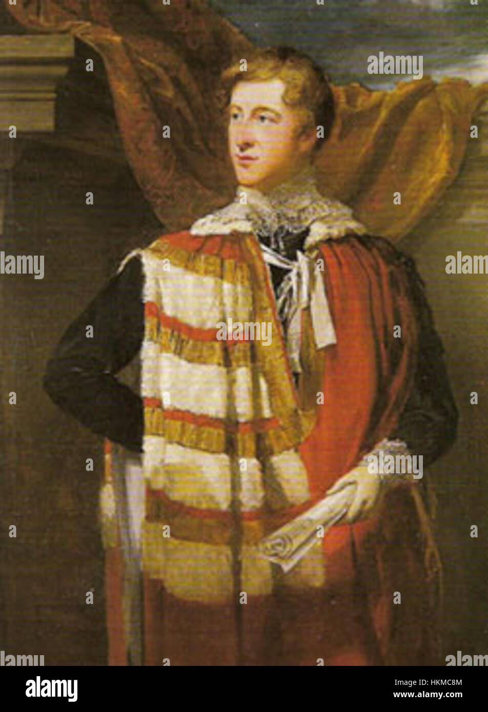 A portrait of William Spencer Compton, 6th Duke of Devonshire ...