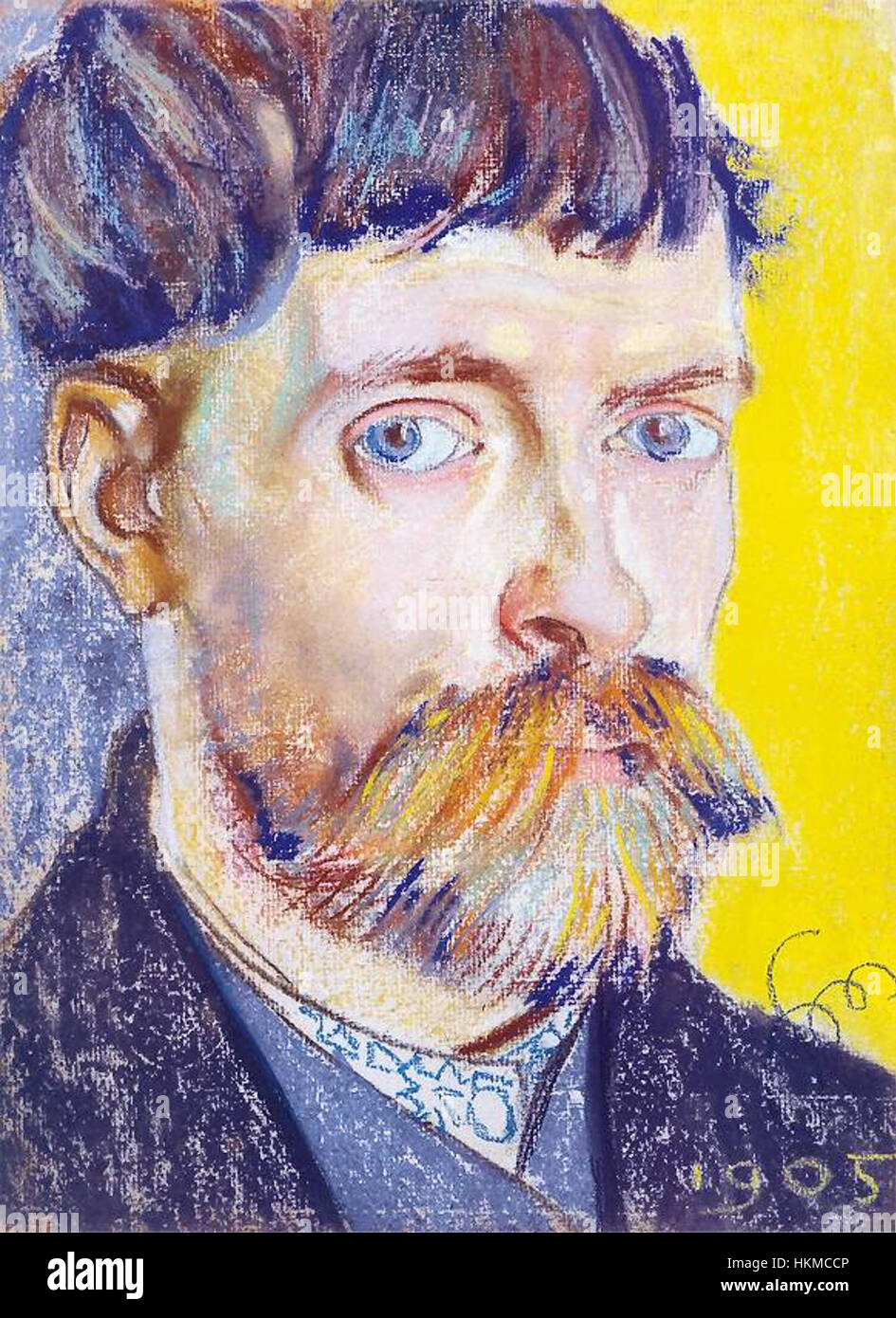 'Autoportret 1905' is a self-portrait painting created in 1905 ...