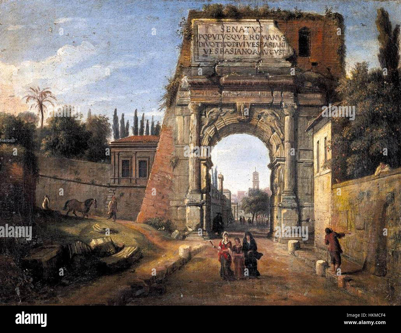 This view of the Arch of Titus in Rome captures its grandeur and ...