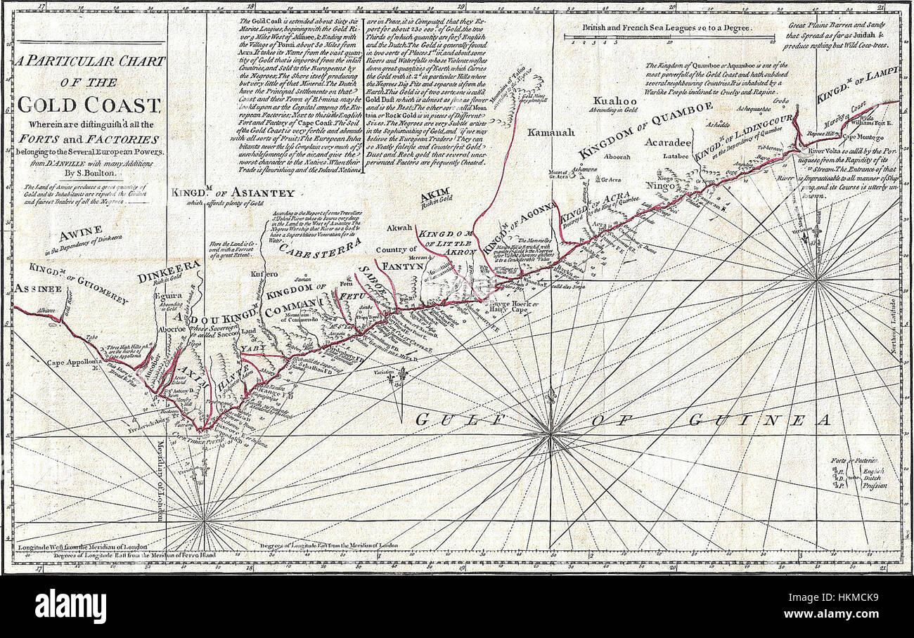 The 1794 Boulton and Anville Wall Map of Africa is one of the most ...