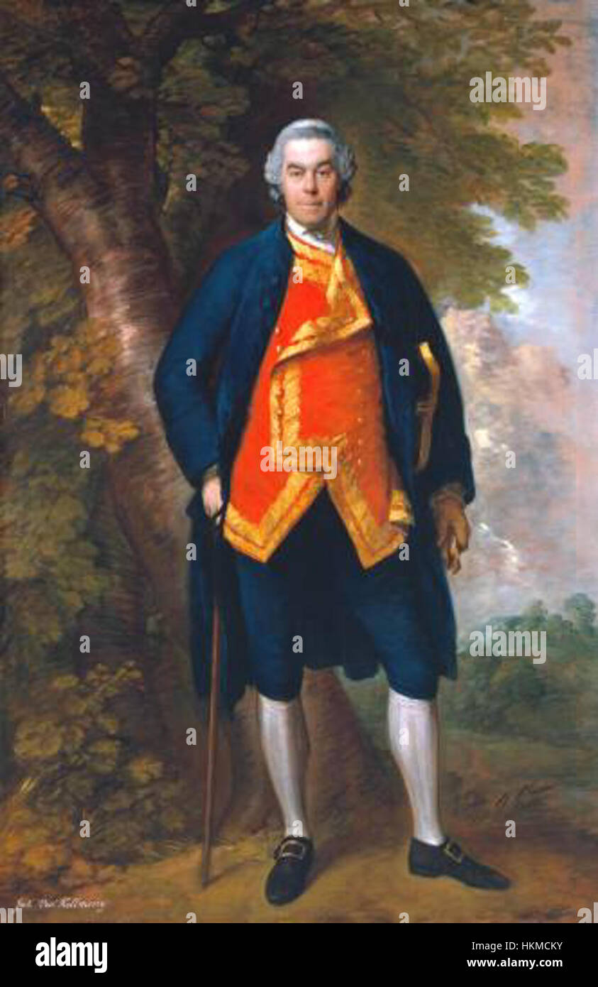 The portrait of the 10th Viscount Kilmorey, a prominent British noble ...