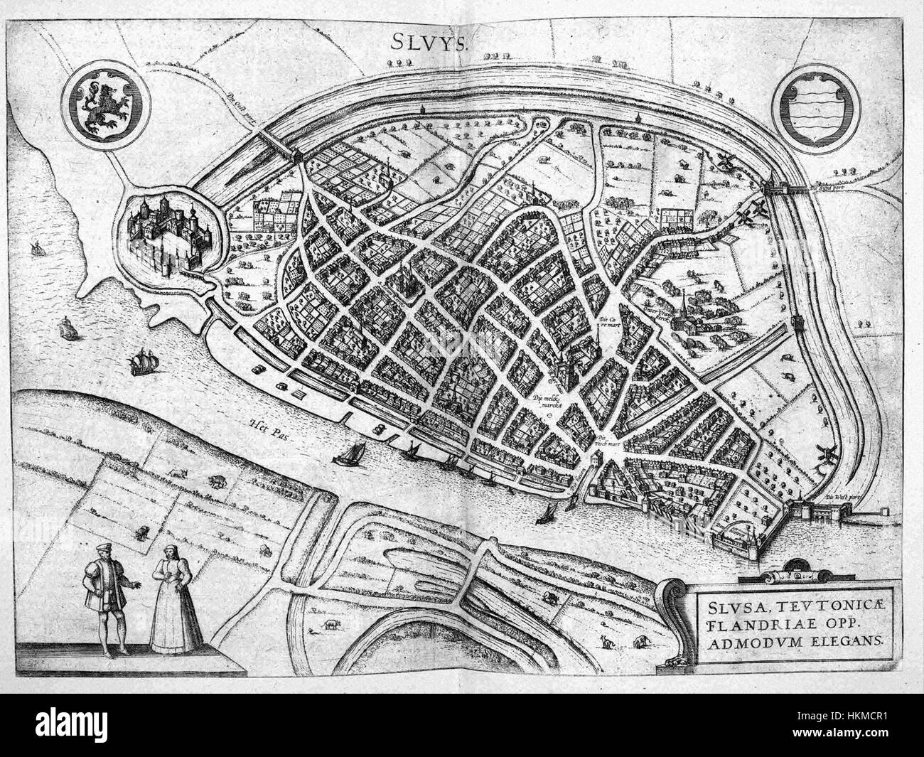 This artwork from the Atlas Beudeker series, titled 'TEVTONICAE ...