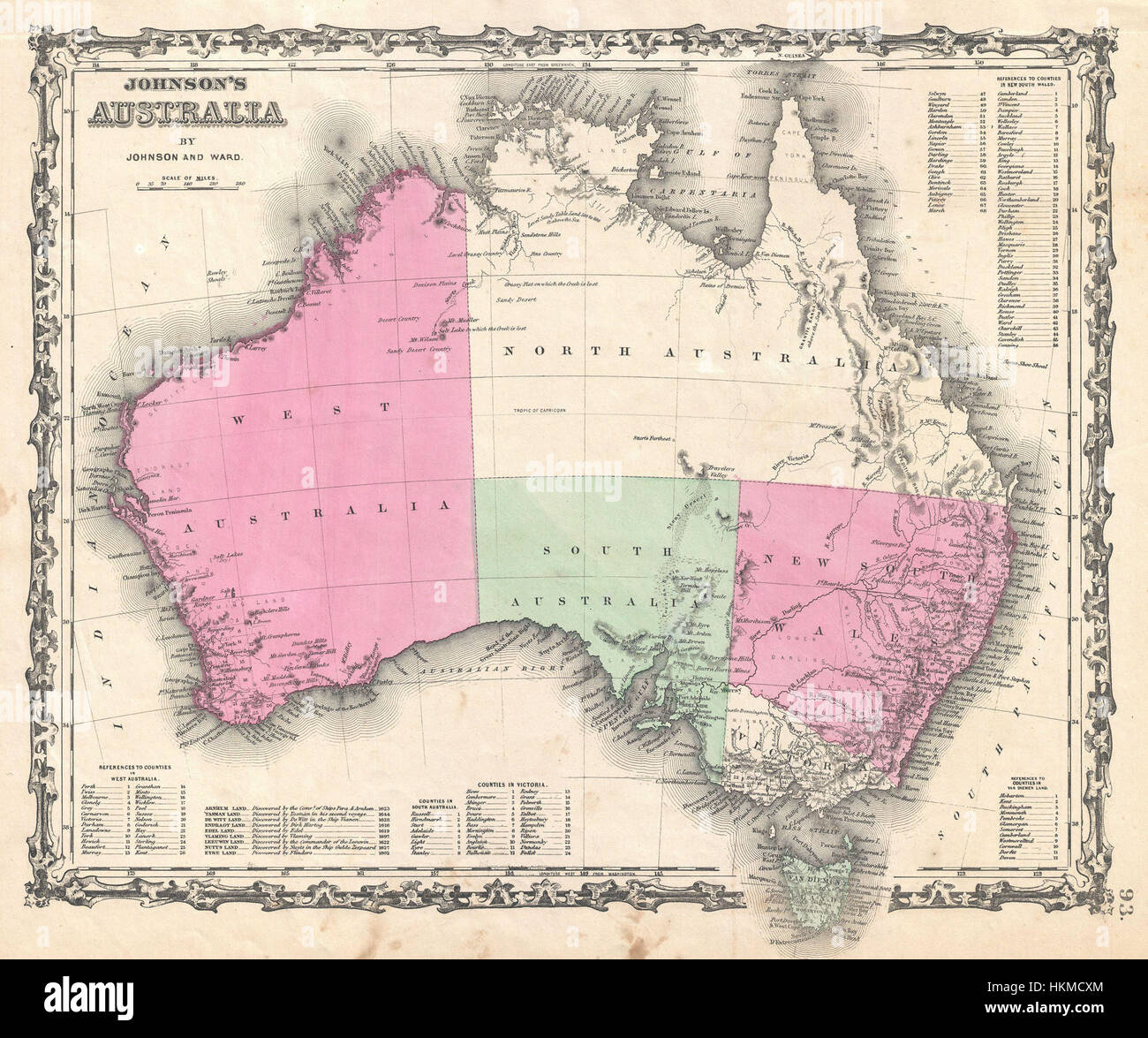 Map of australia hi-res stock photography and images - Alamy