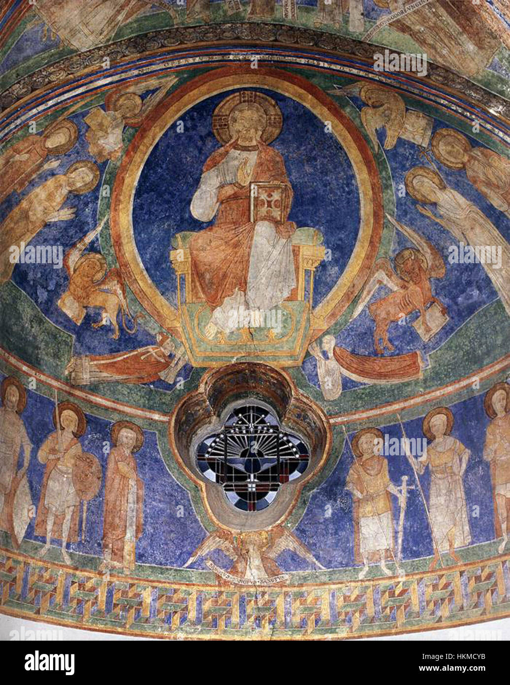 This 12th-century painting, 'Majestas Domini,' represents the divine ...
