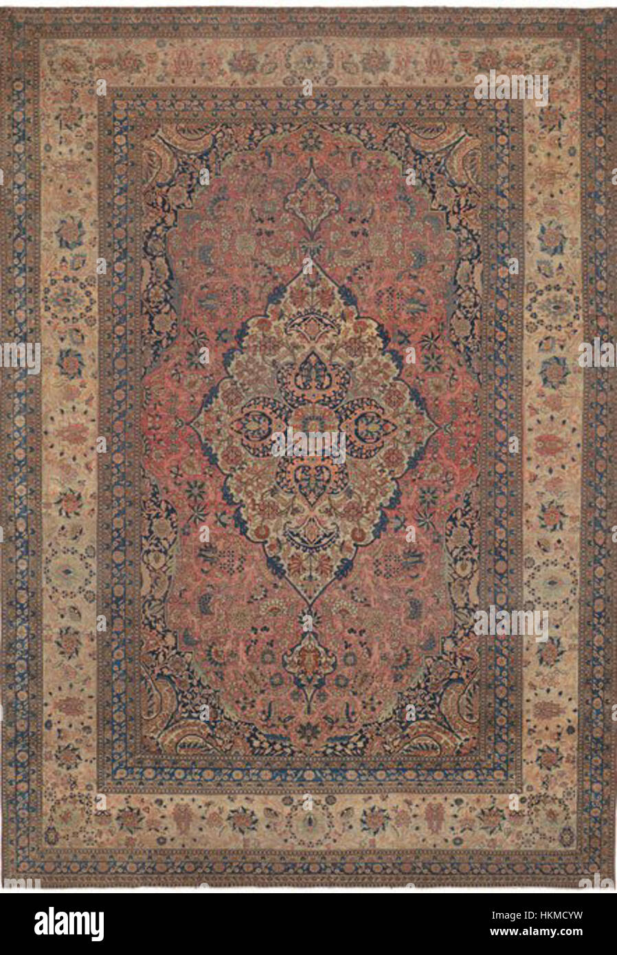 The 'Motasham Kashan' floral carpet, dating back to around 1825 ...