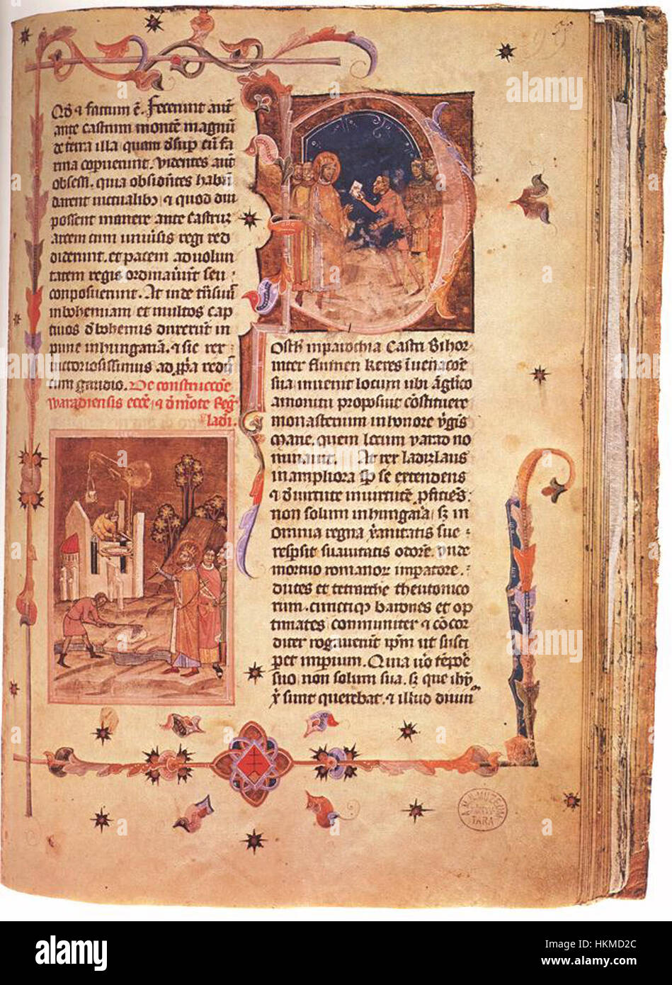 This illuminated manuscript from the 14th century is a masterpiece of ...