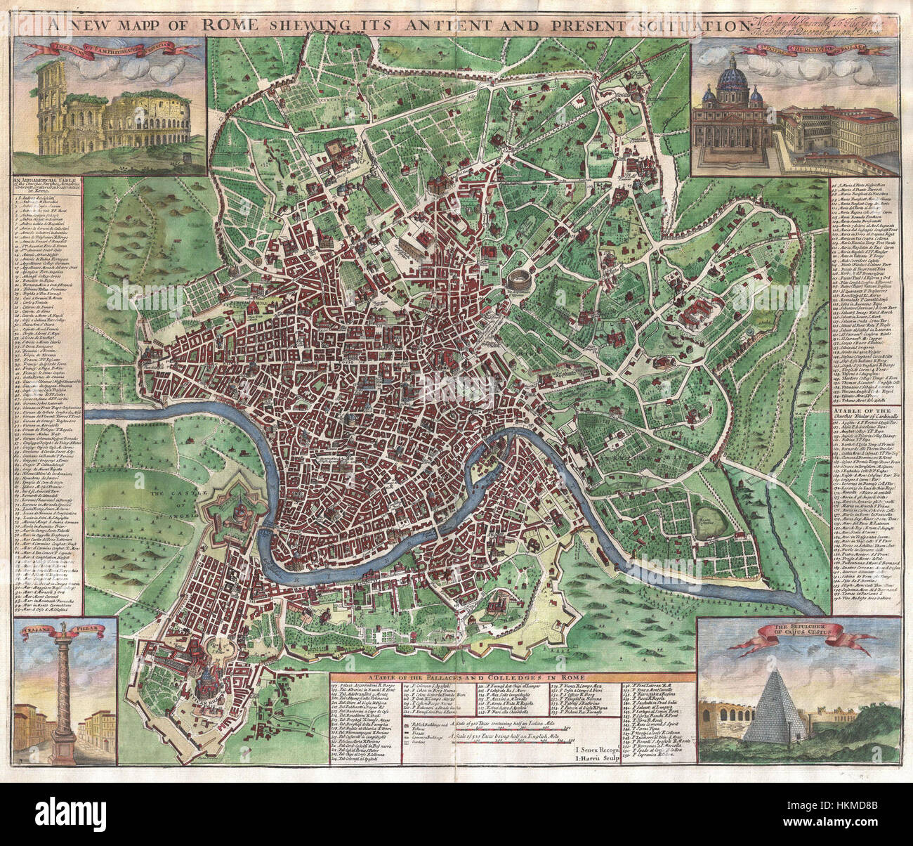 Map of rome hi-res stock photography and images - Alamy