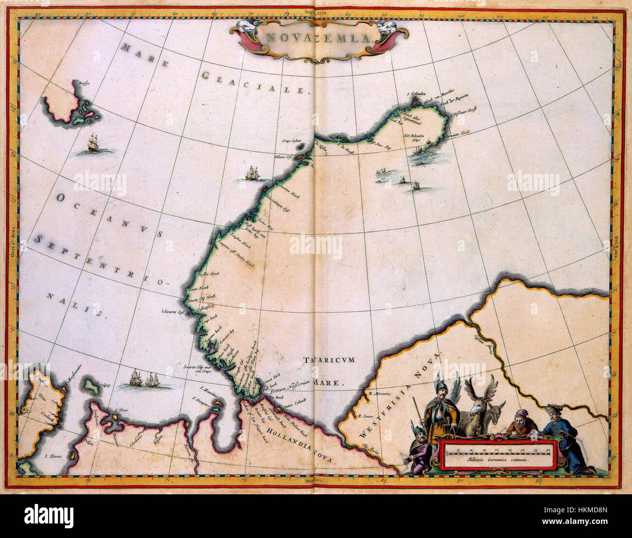 This historical map, titled *Nova Zembla*, was created by Atlas Van der ...