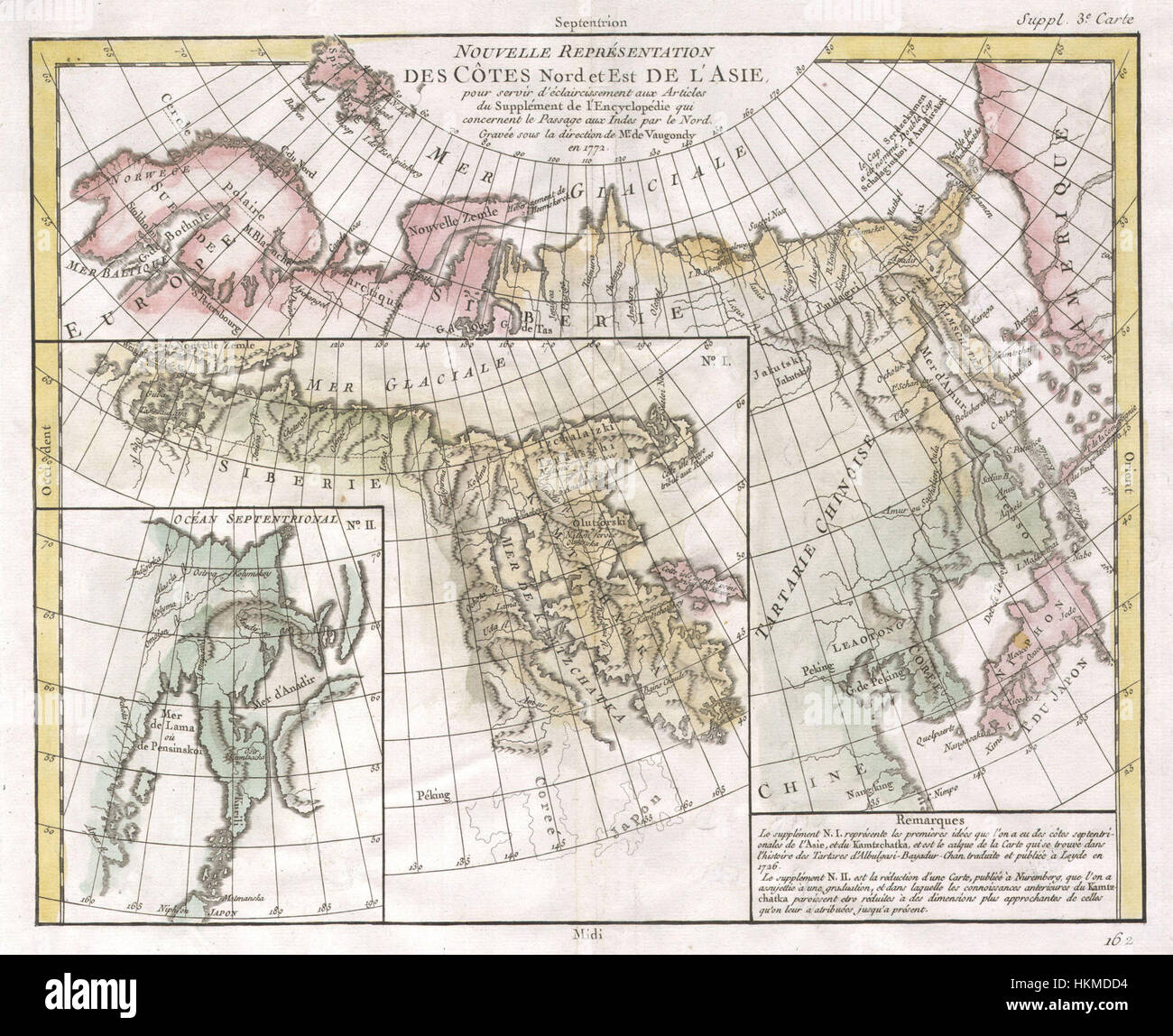 This 1772 map by Vaugondy and Diderot depicts Asia and the elusive ...