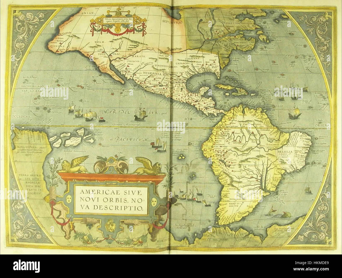 Map of americas hi-res stock photography and images - Alamy