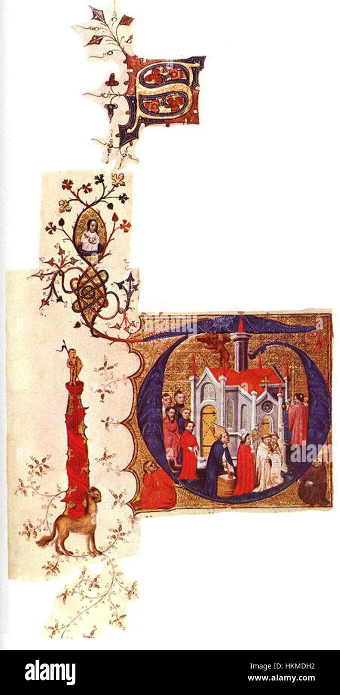 The 'Carmelite Missal,' a work of the 14th century, features intricate ...