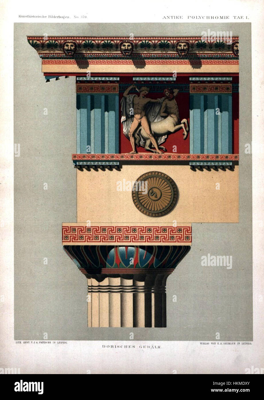 Greek polychrome architecture hi-res stock photography and images - Alamy