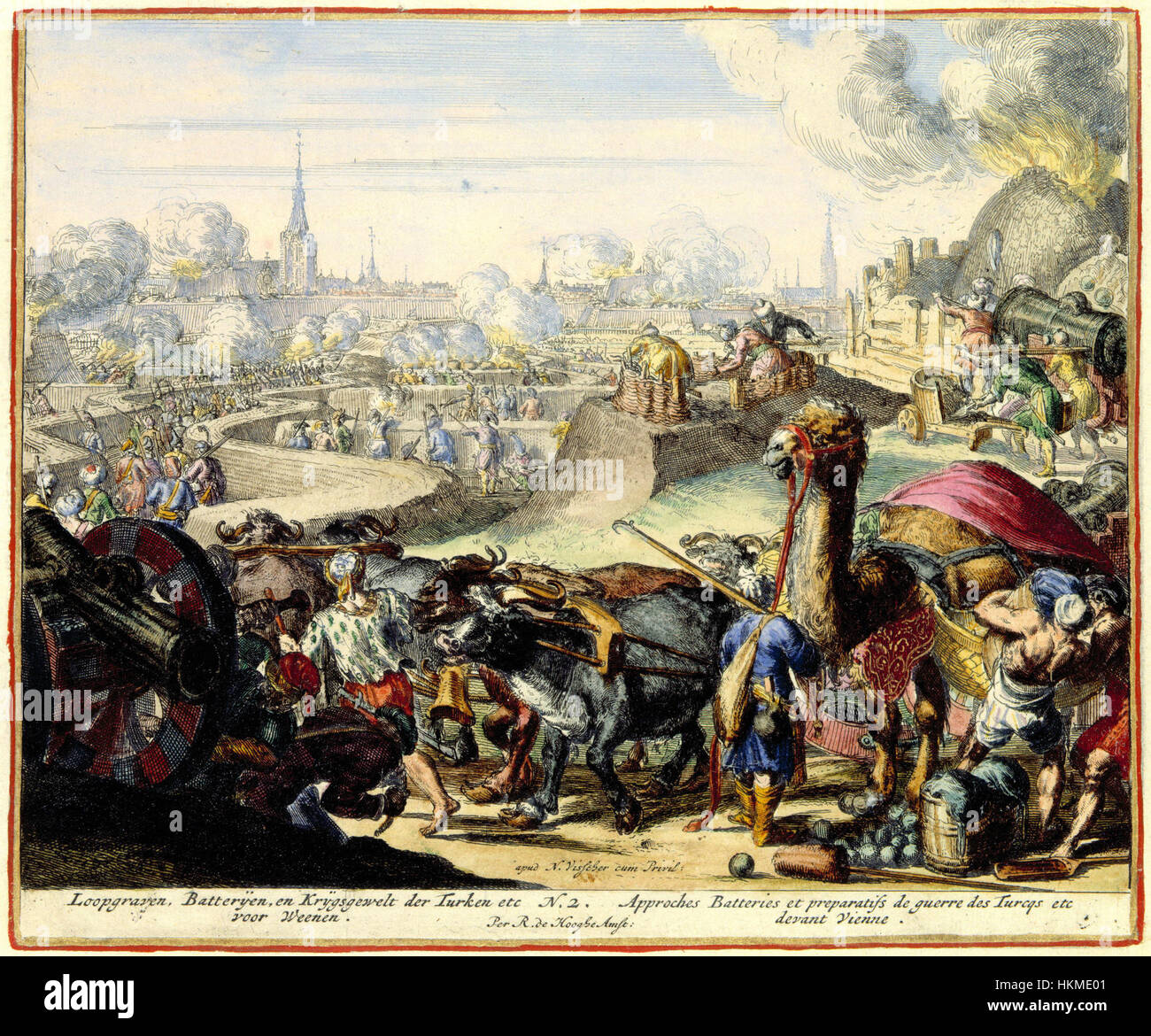 Vienna siege map hi-res stock photography and images - Alamy