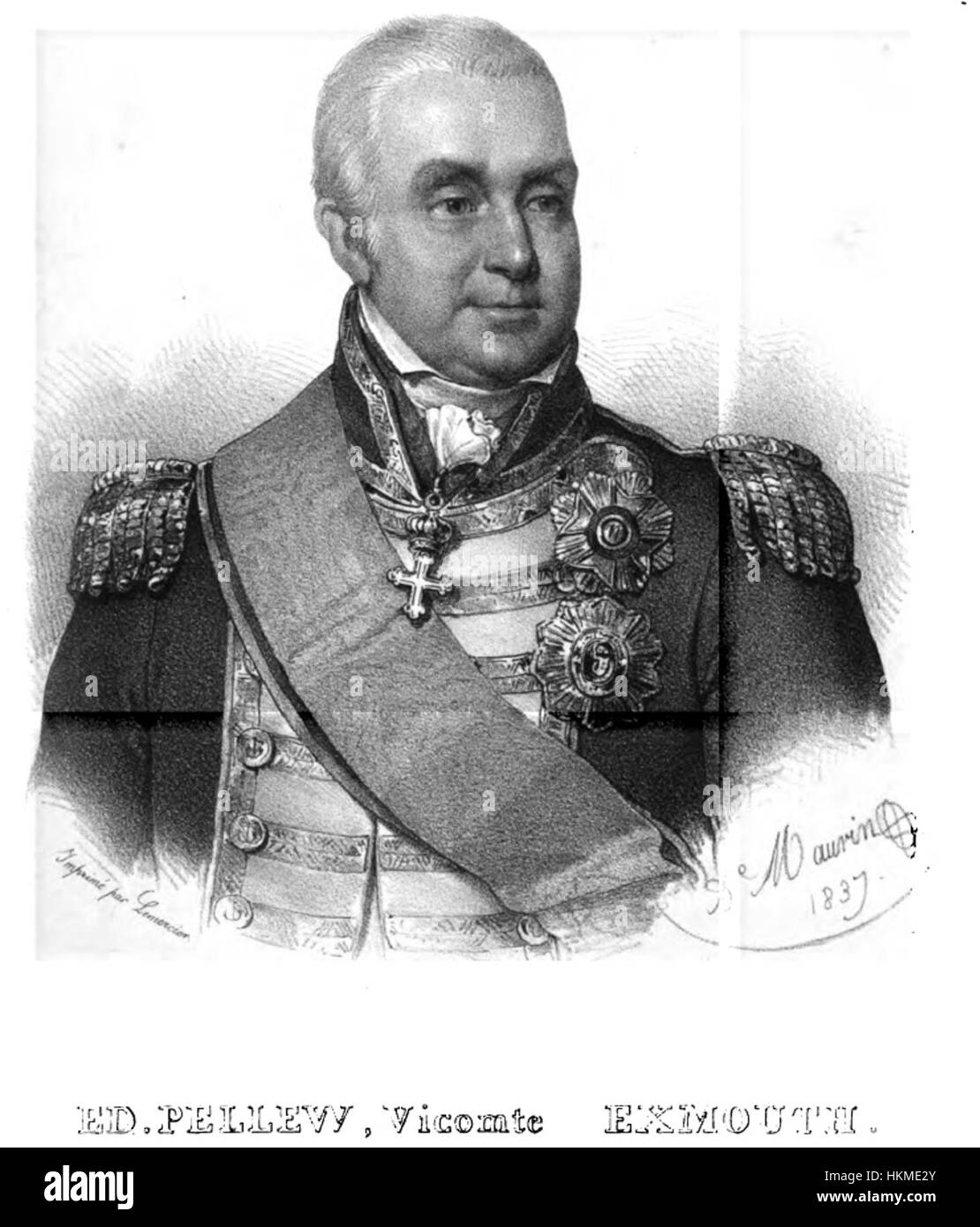 This portrait by Adward Pellew, featuring Antoine Maurin, showcases the ...