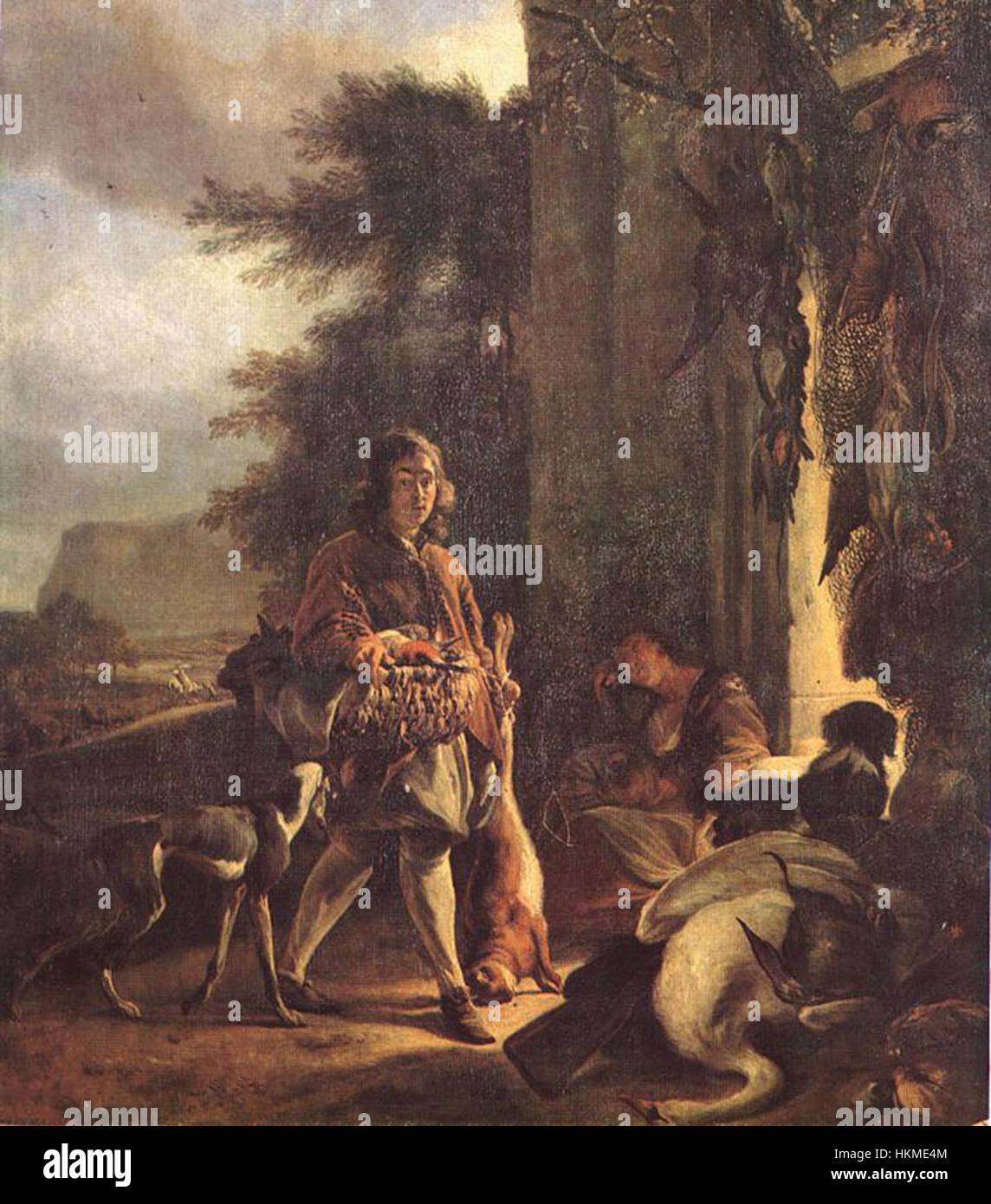 *After the Hunt* by Jan Weenix is a classic example of Dutch Golden Age ...