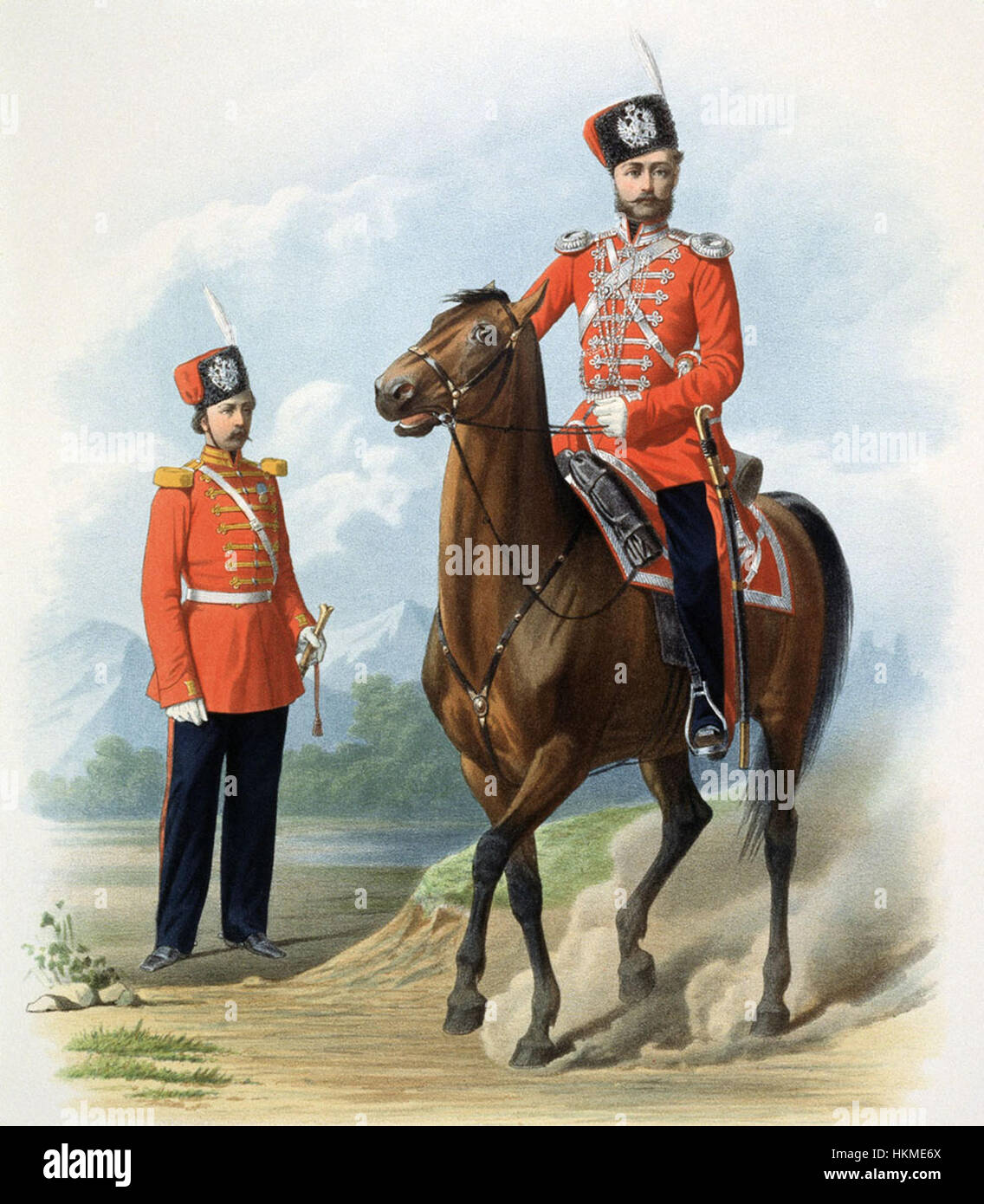 This artwork documents the changes in uniforms and armament of the ...