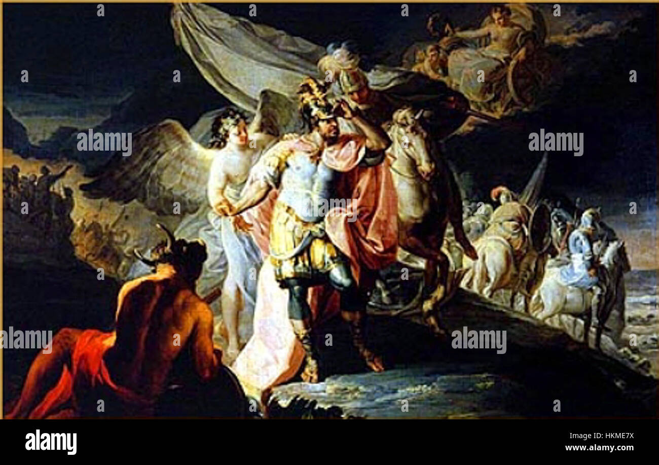 This painting depicts Hannibal, the famous Carthaginian general, as he ...