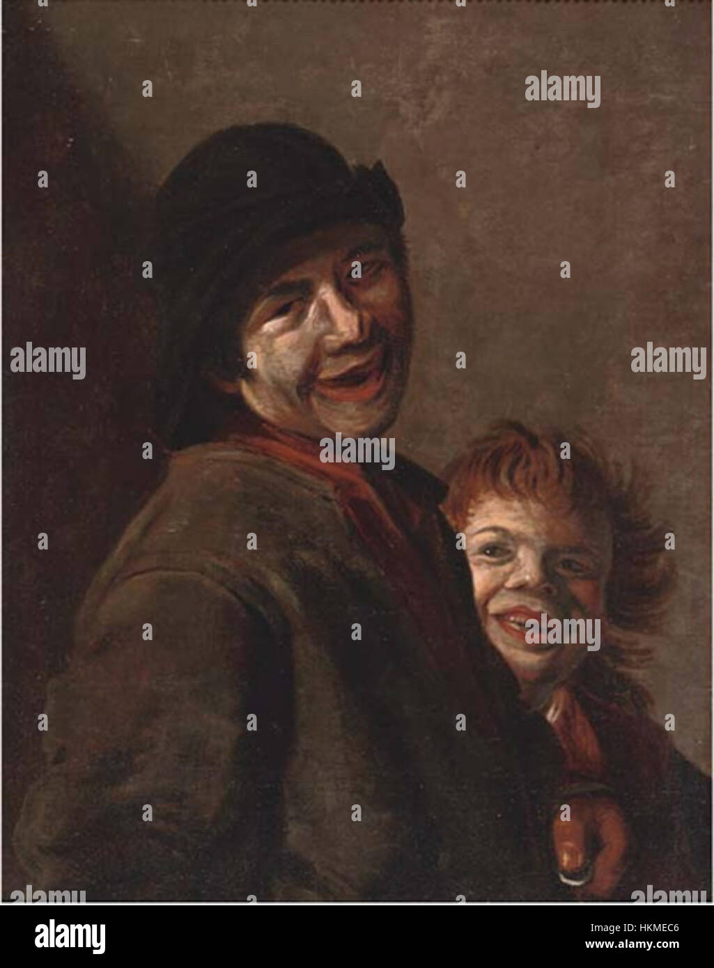 This painting, after Frans Hals, depicts a young man holding a coin ...