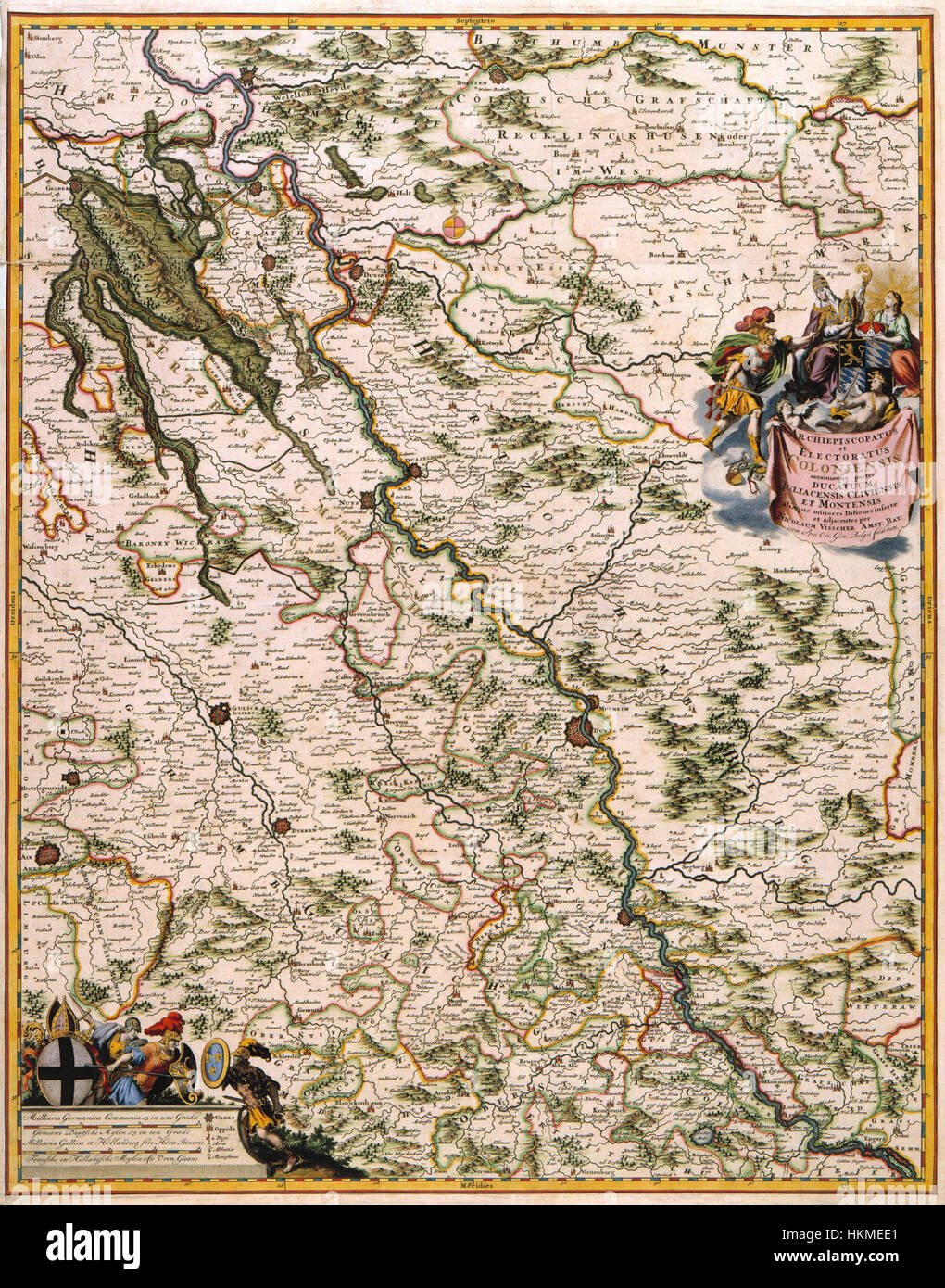 Cologne map medieval hi-res stock photography and images - Alamy