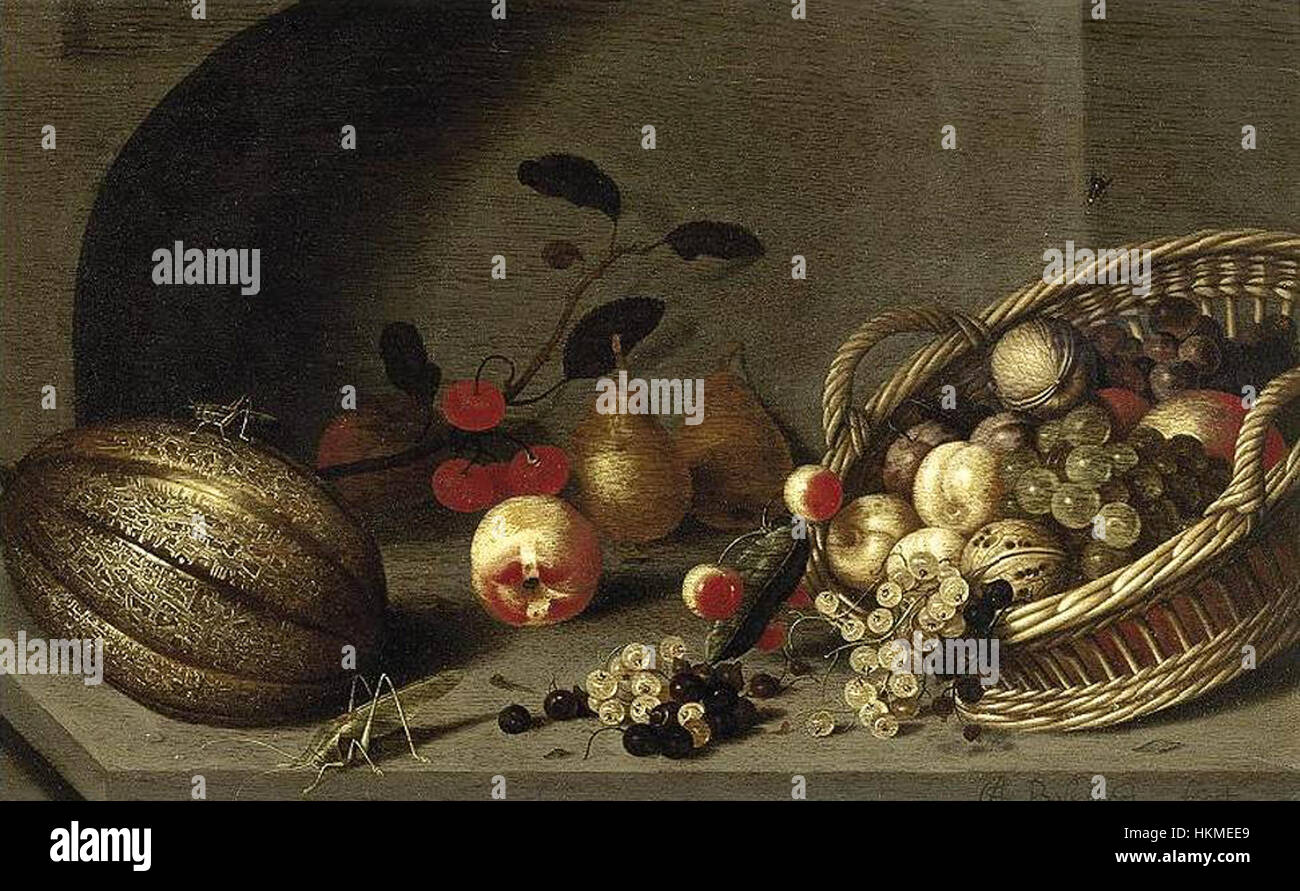 Ambrosius Bosschaert II's painting Still-Life of Fruit is a vibrant ...