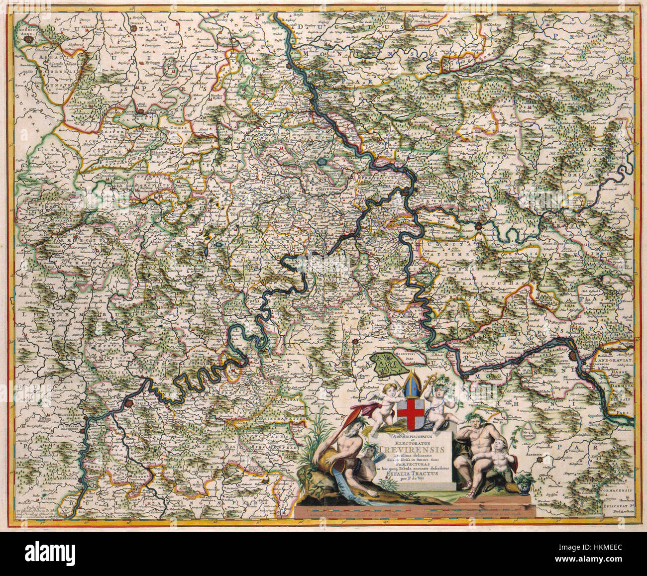 The *Atlas Van der Hagen* map (KW1049B10 080) depicts the Archbishopric ...