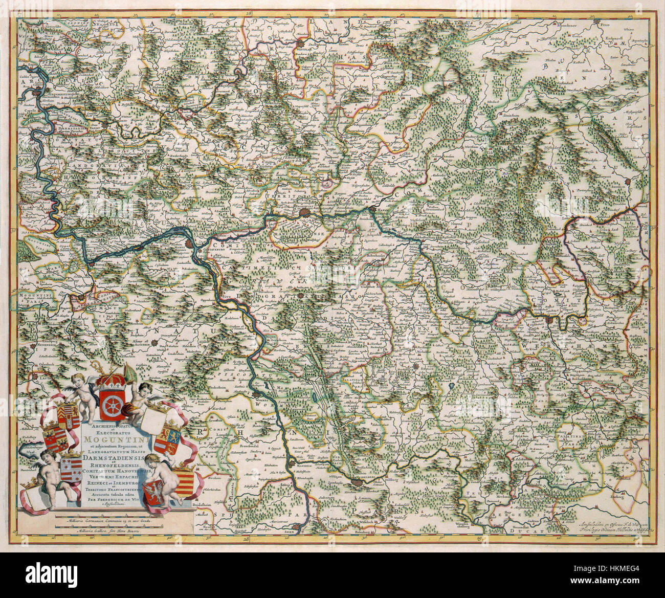 A map from the Atlas Van der Hagen, depicting the Archbishopric and ...