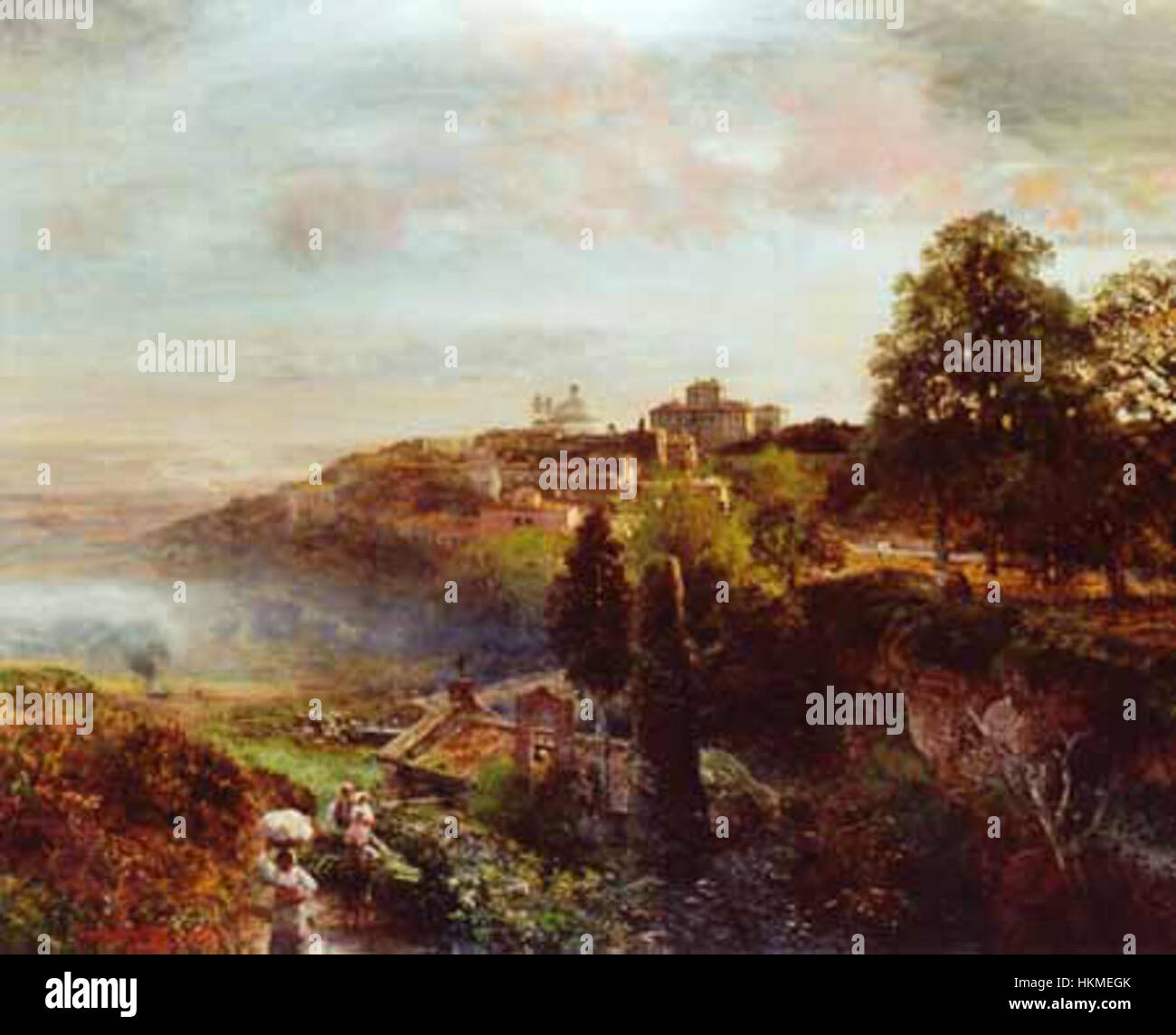 Fields italy 19th century painting hi-res stock photography and images ...