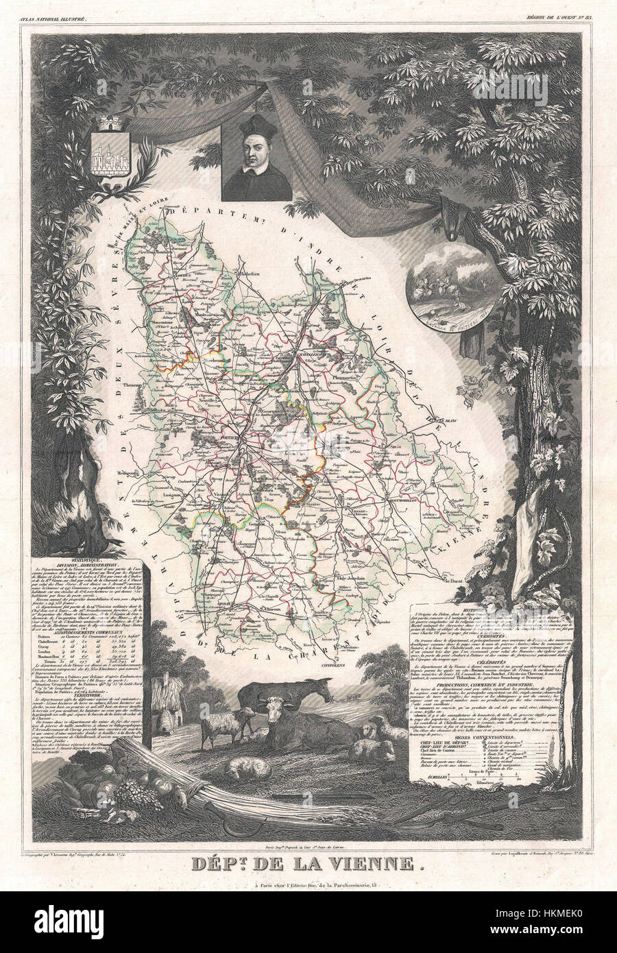 Vienne map hi-res stock photography and images - Alamy