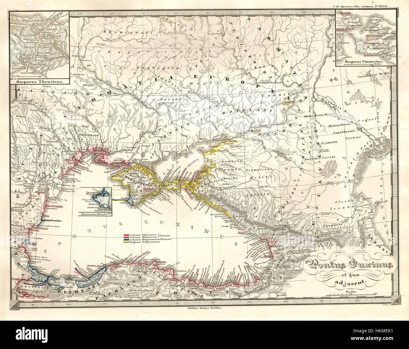 The 1855 *Spruneri Map of the Black Sea* offers a historical view of ...